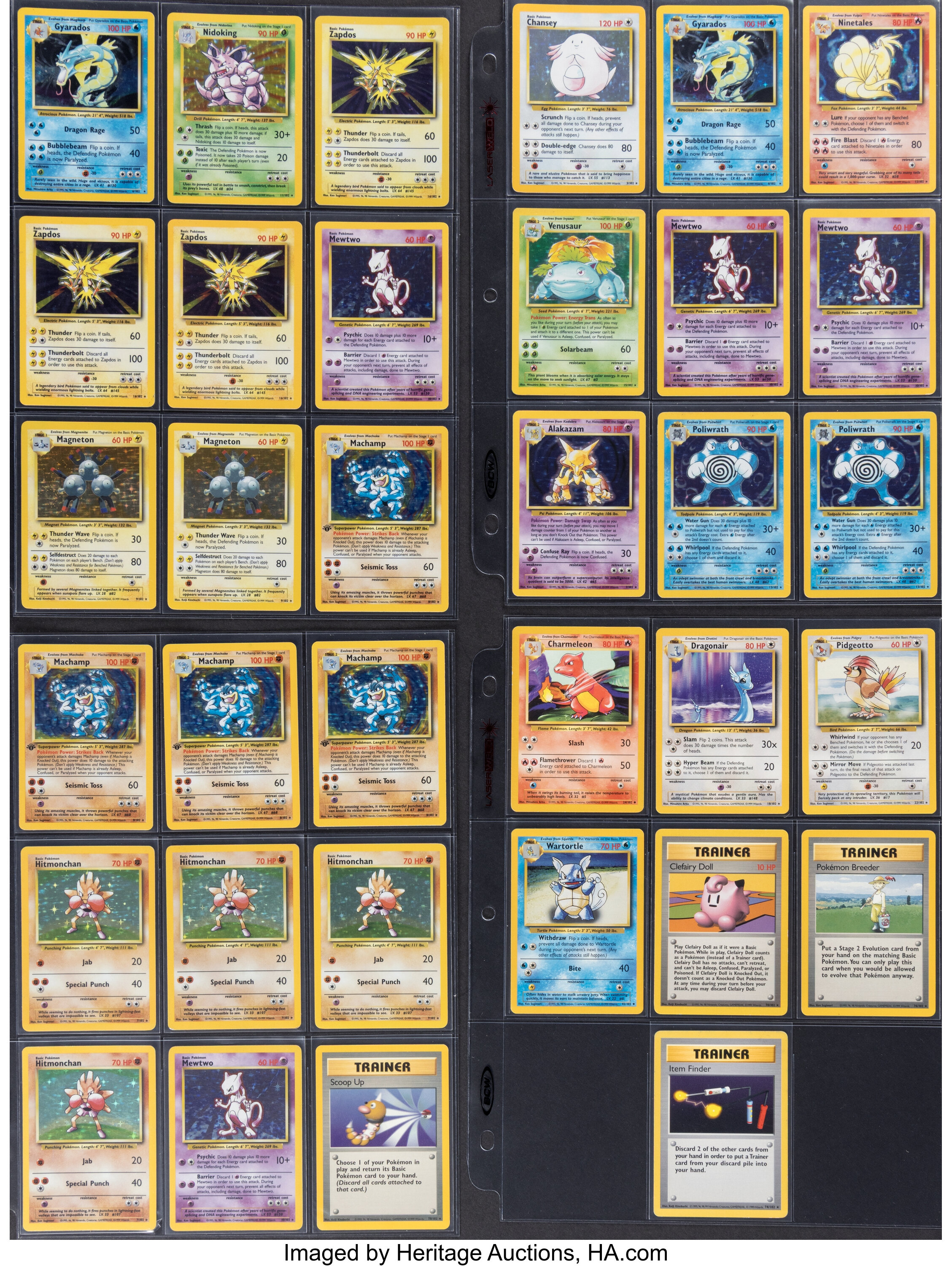 Pokémon Unlimited Base Set Raw Group of 34 (Wizards of the Coast, | Lot ...