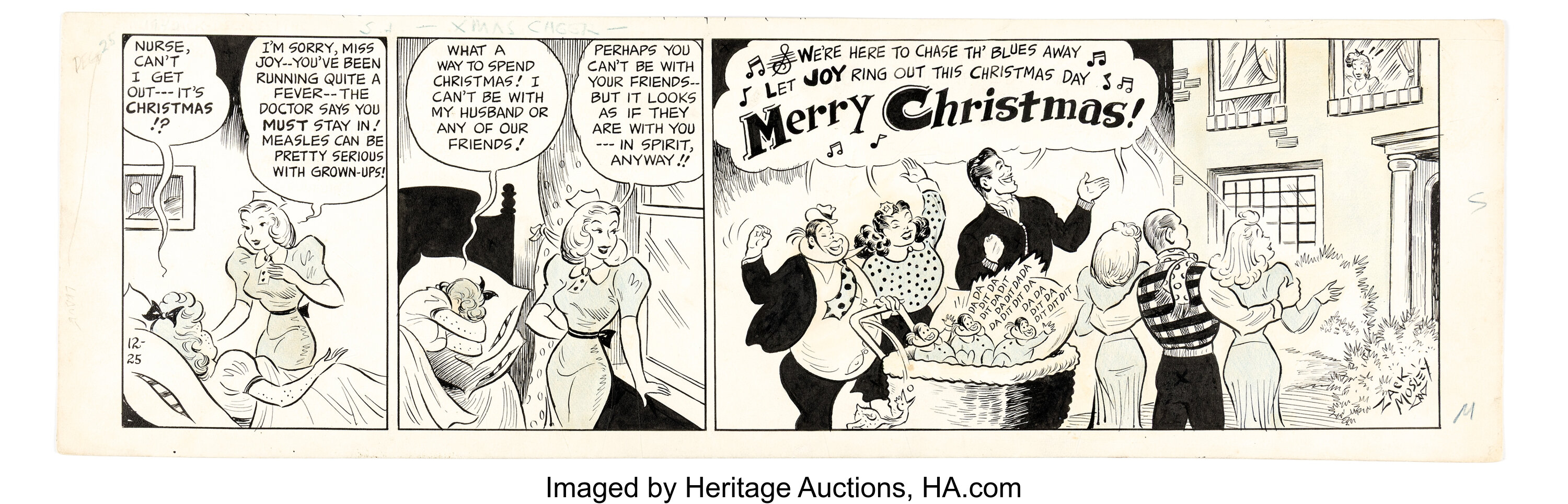 Zack Mosley Smilin' Jack Daily Comic Strip Original Art dated | Lot ...