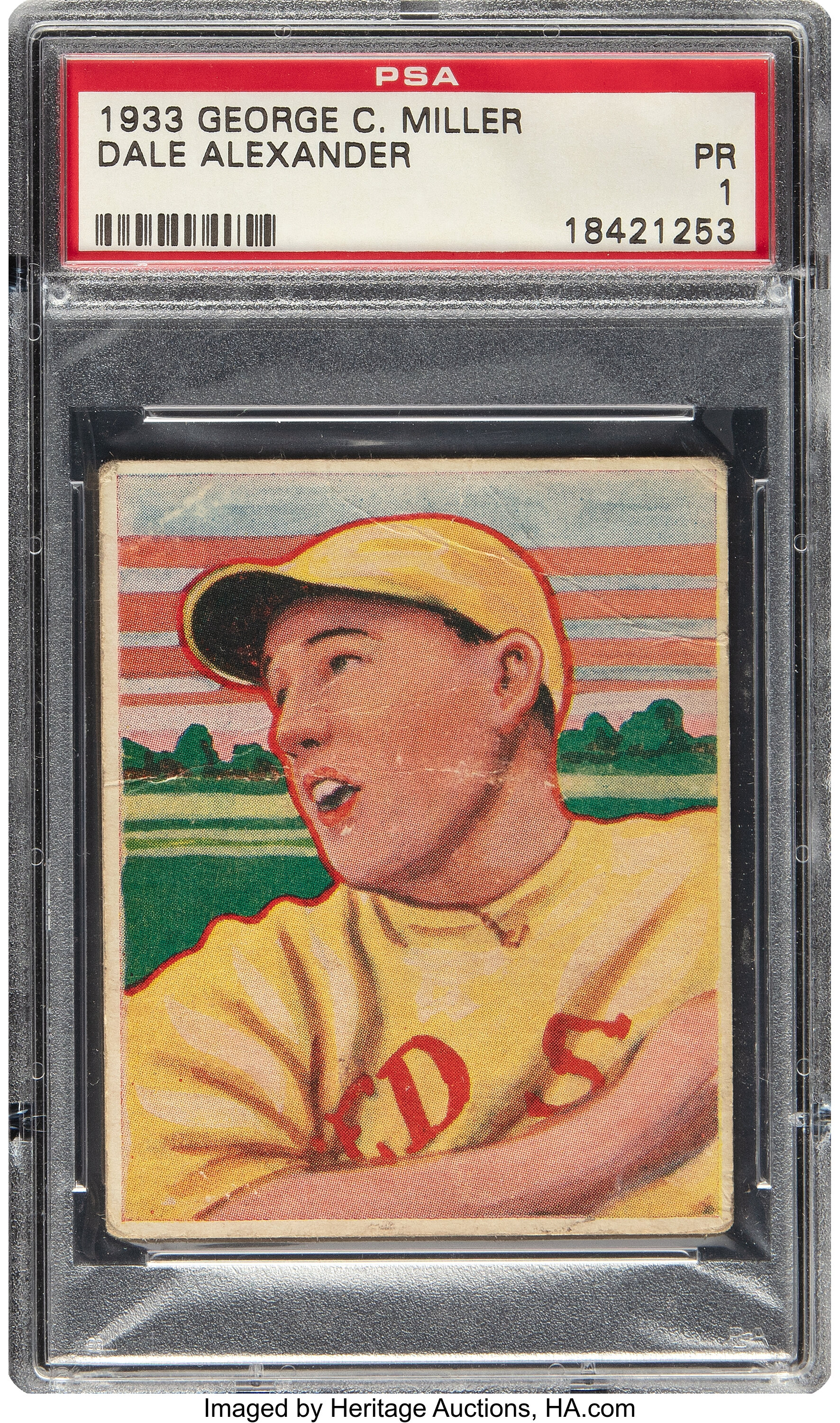 1933 George C. Miller Dale Alexander PSA PR 1.... Baseball Cards | Lot ...