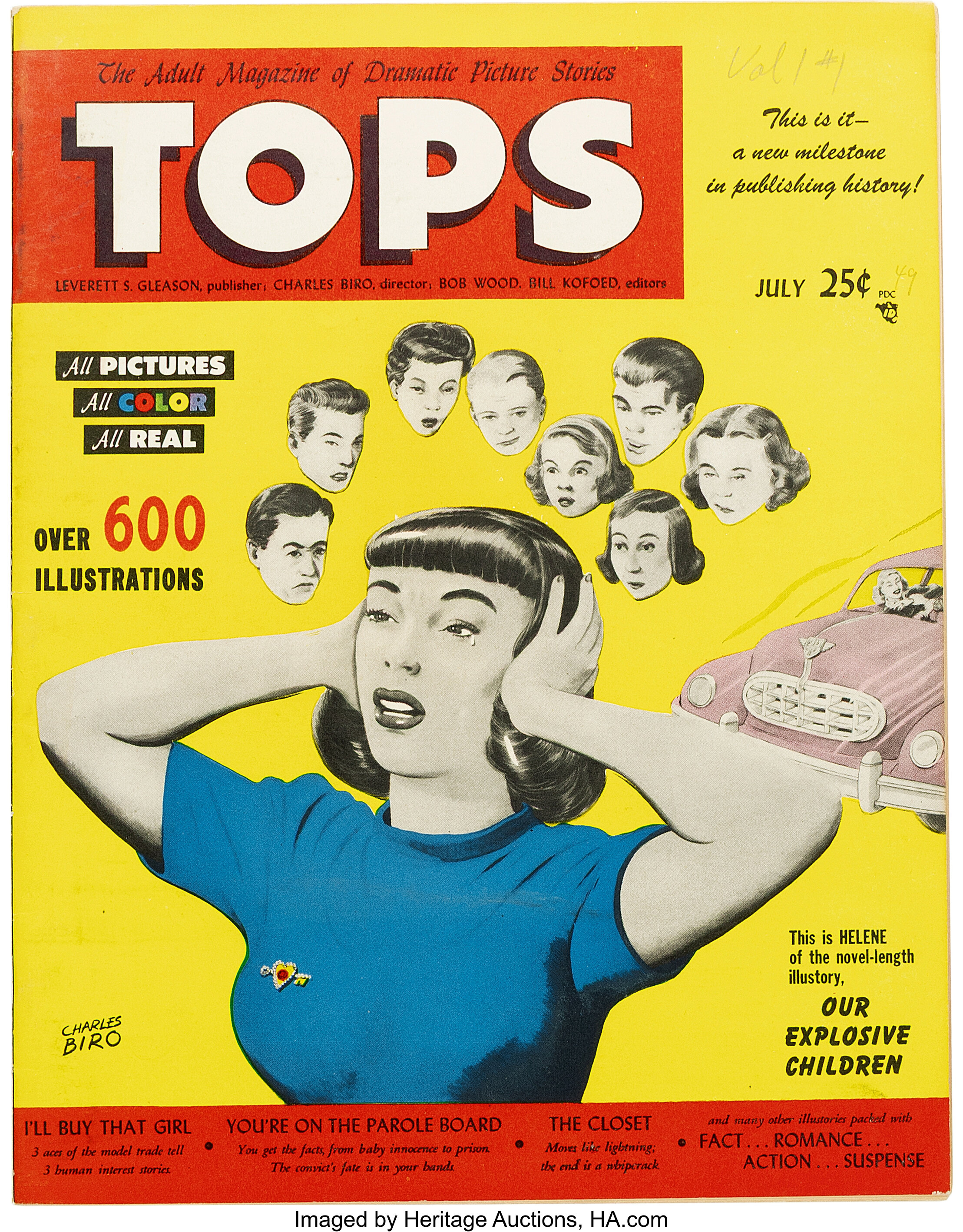 Tops Comics #1 Carson City Pedigree (Lev Gleason, 1949) Condition ...