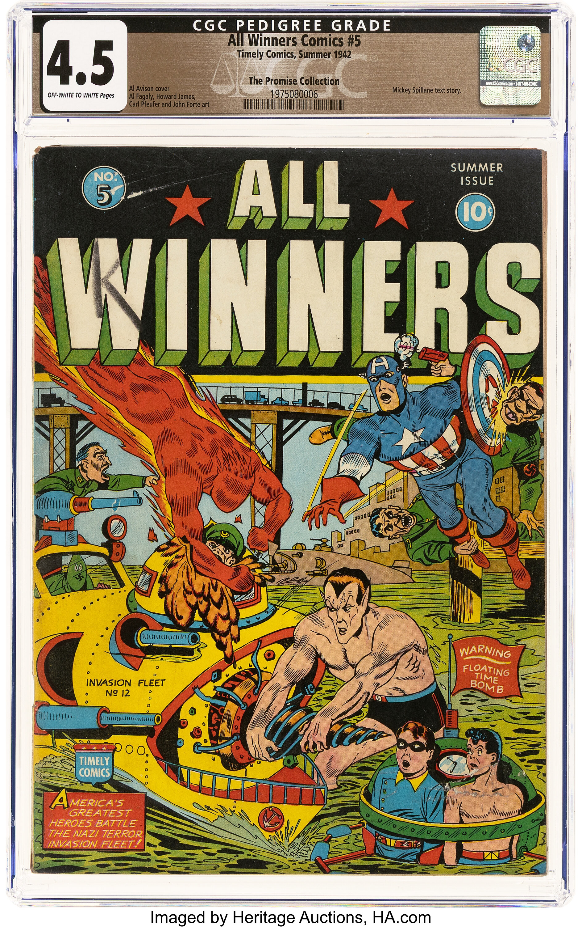 All Winners Comics #5 The Promise Collection Pedigree (Timely, | Lot ...