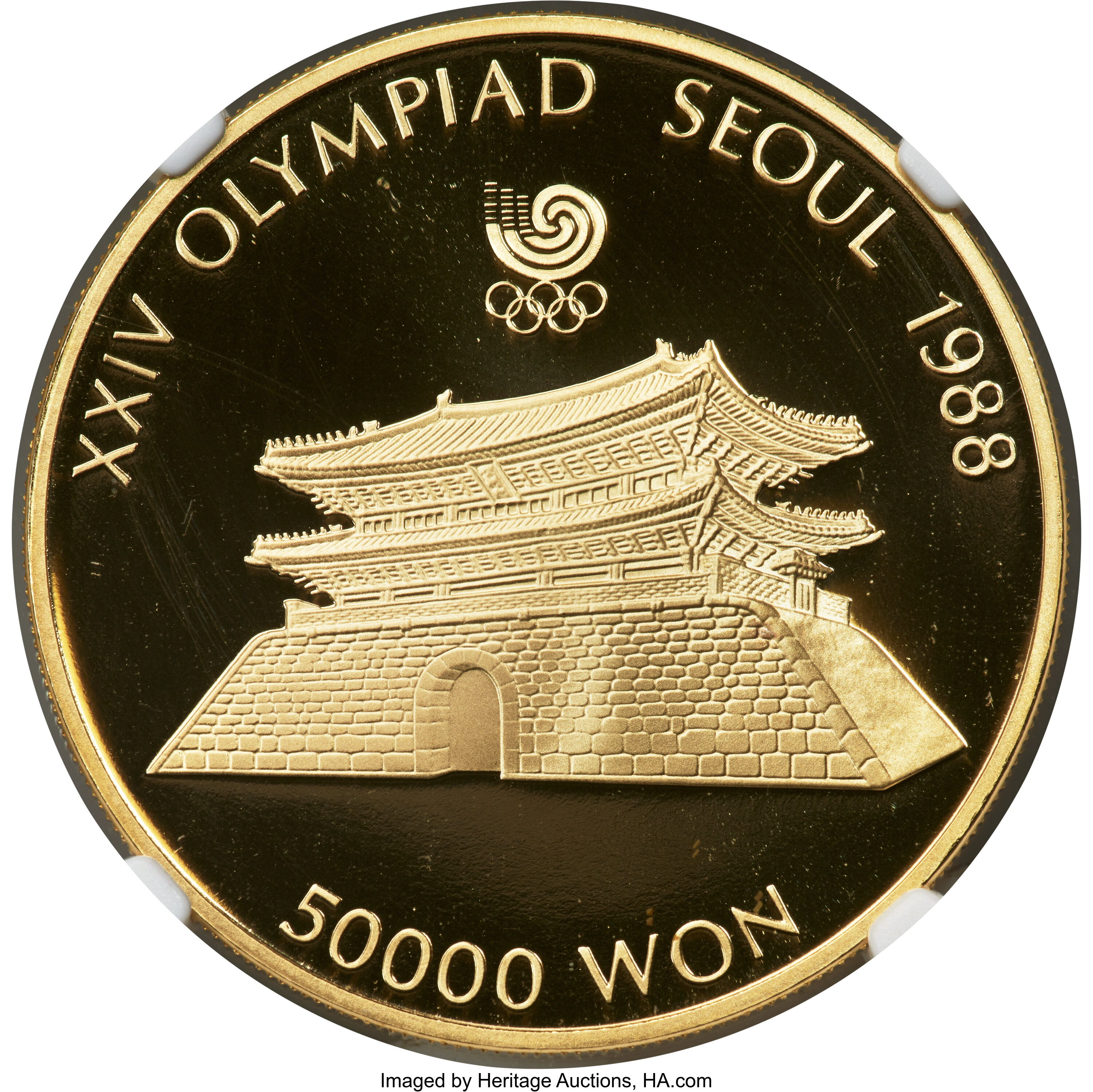 Korea: South Korea. Republic gold Proof "Seoul Olympics - South | Lot ...