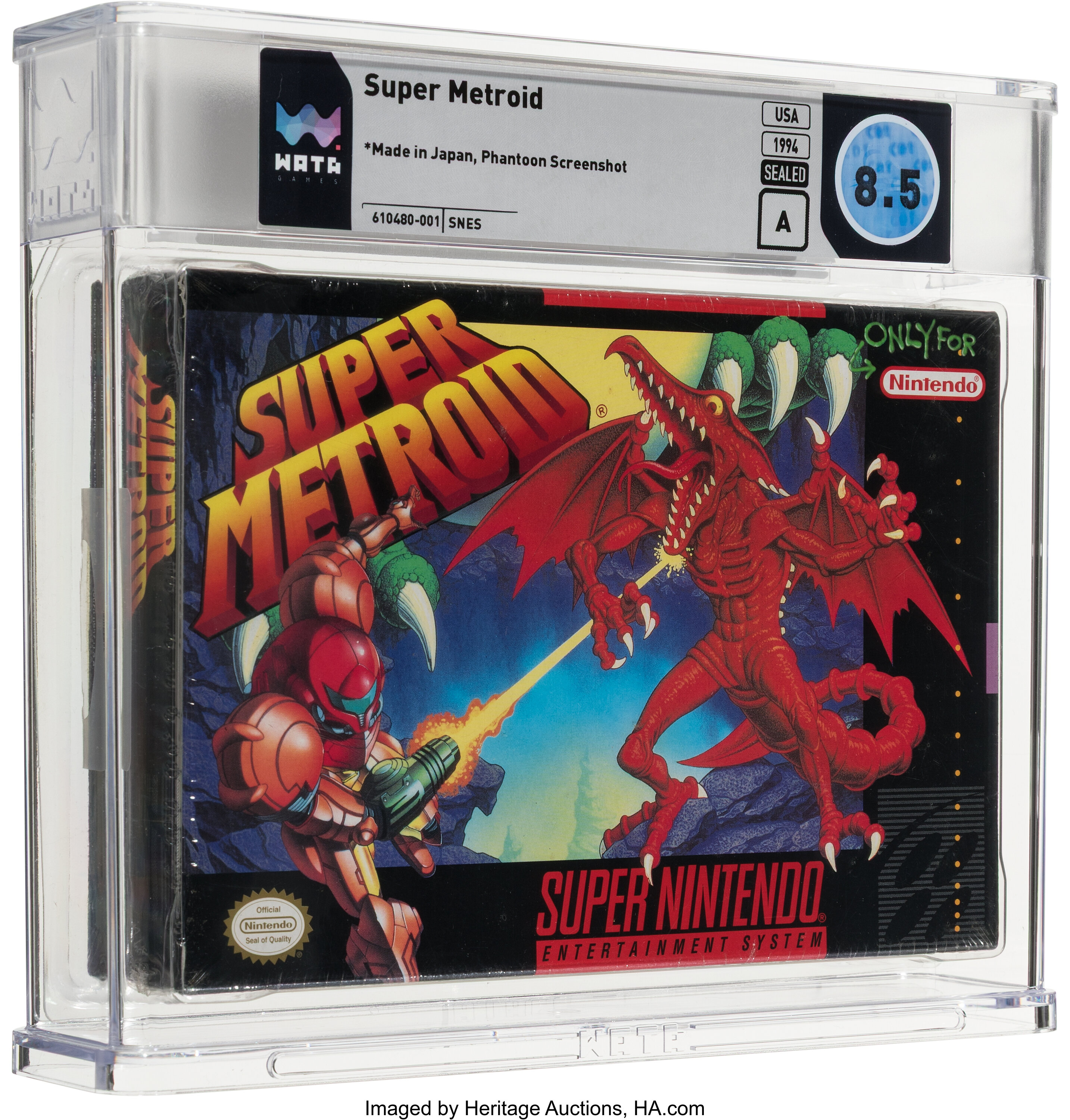 Super Metroid - Wata 8.5 A Sealed [Phantoon Screenshot, Early | Lot ...
