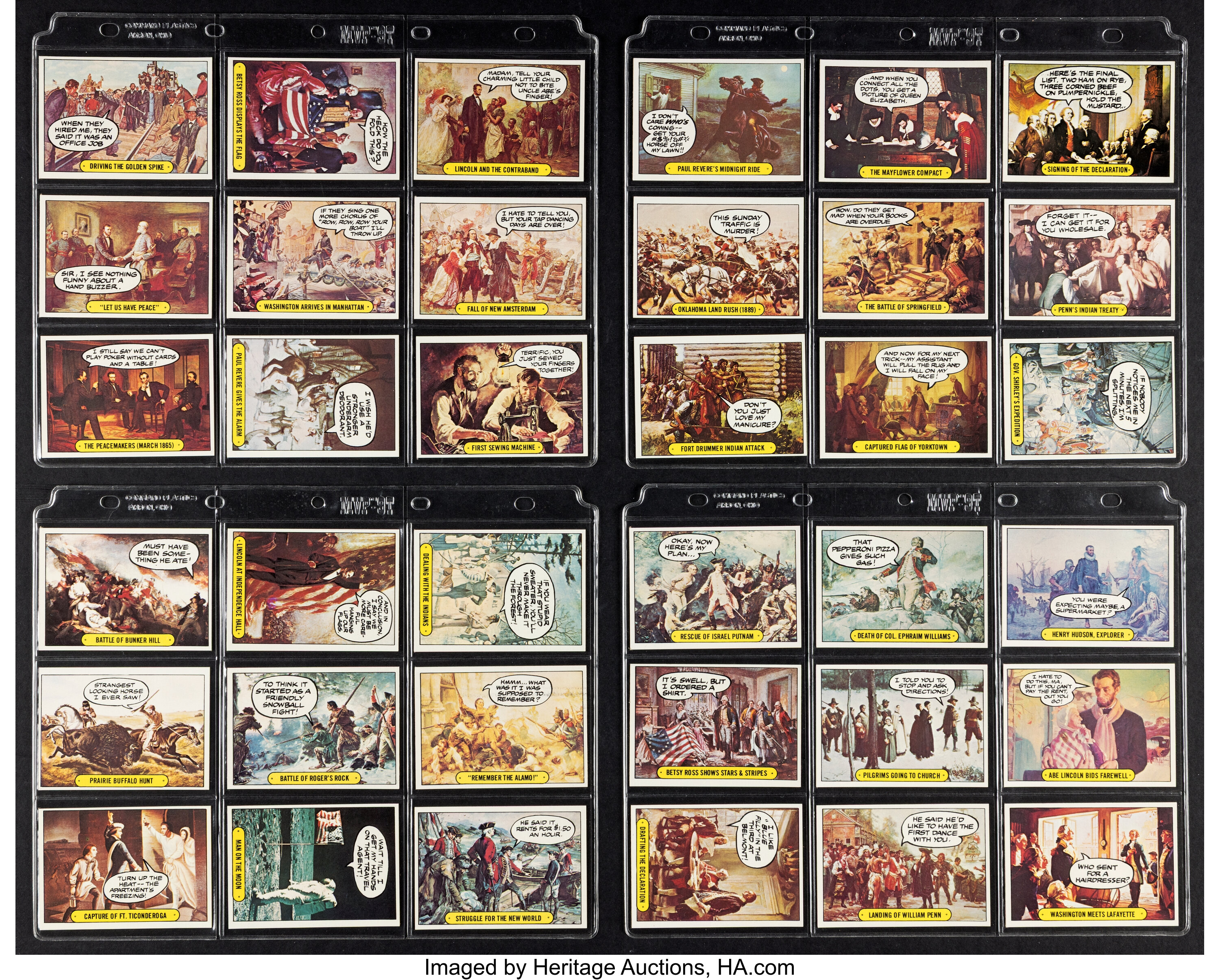 1976 Topps Hysterical History - Complete Set of 66... Memorabilia | Lot ...