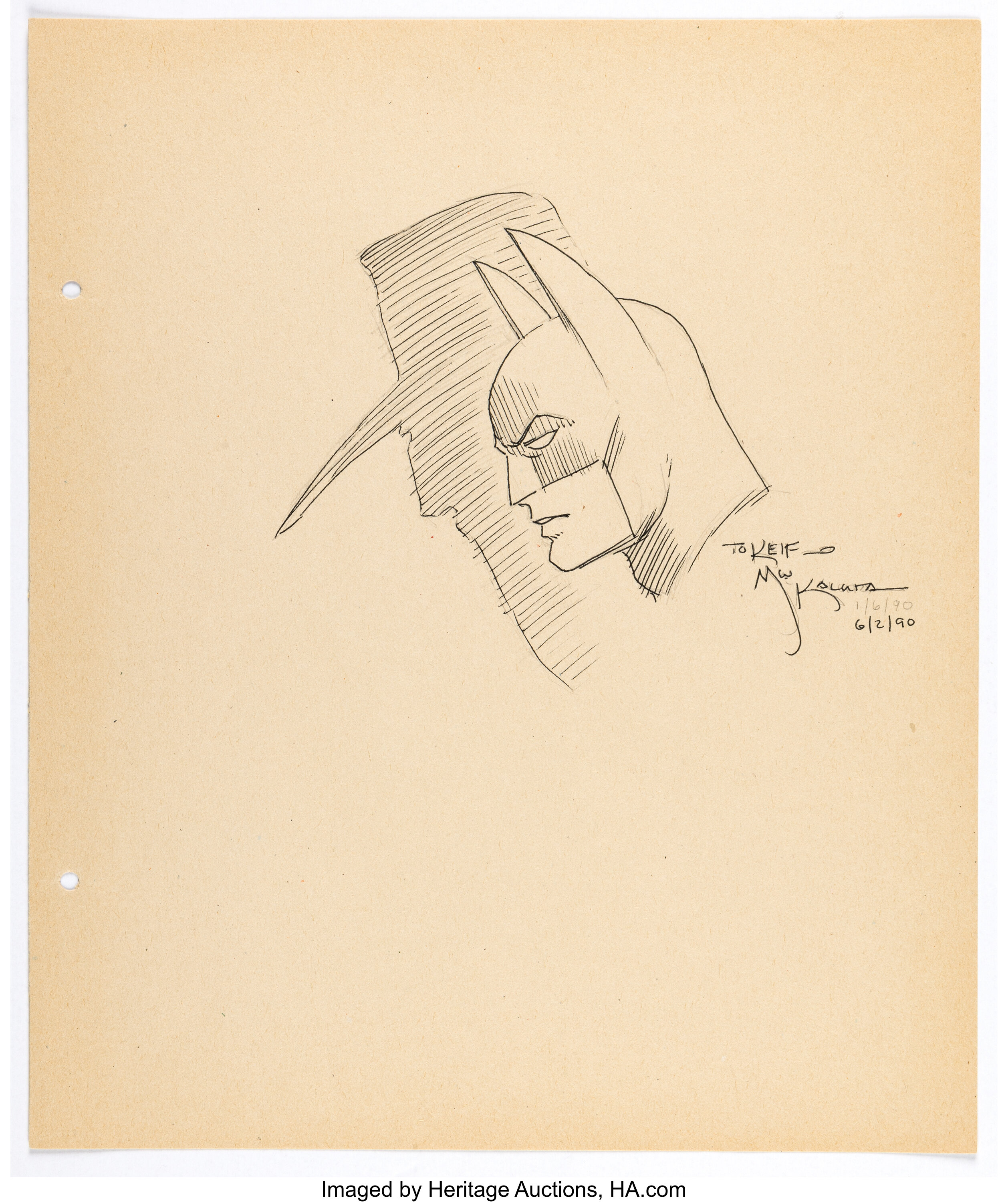 Michael Kaluta - Batman and The Shadow Illustration Original Art | Lot ...