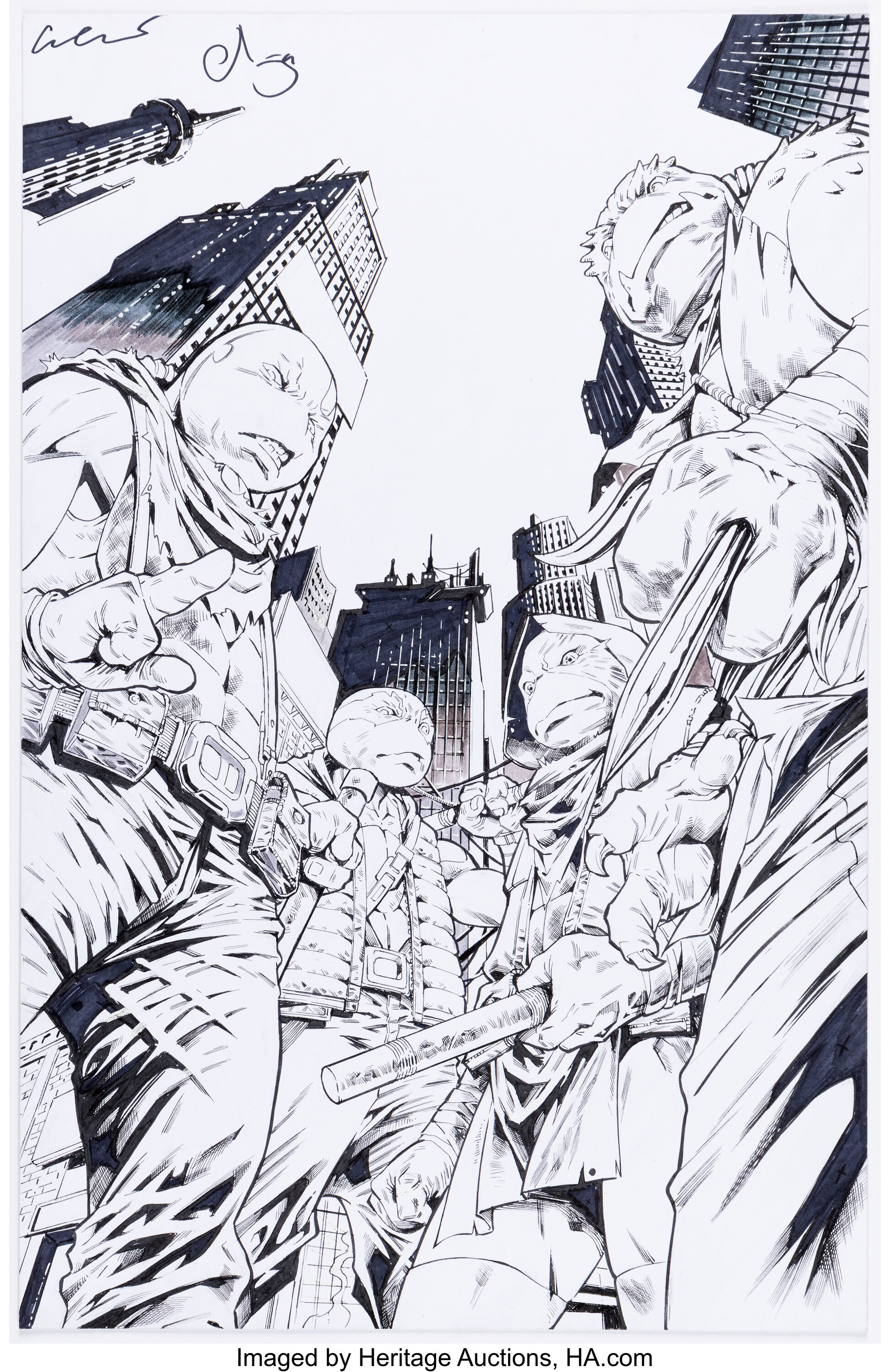 Esau Escorza and Isaac Escorza Teenage Mutant Ninja Turtles: The | Lot ...