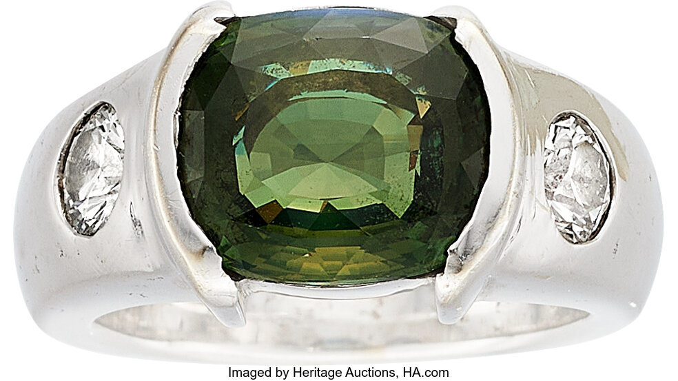 Alexandrite, Diamond, White Gold Ring... Estate Jewelry Rings | Lot ...