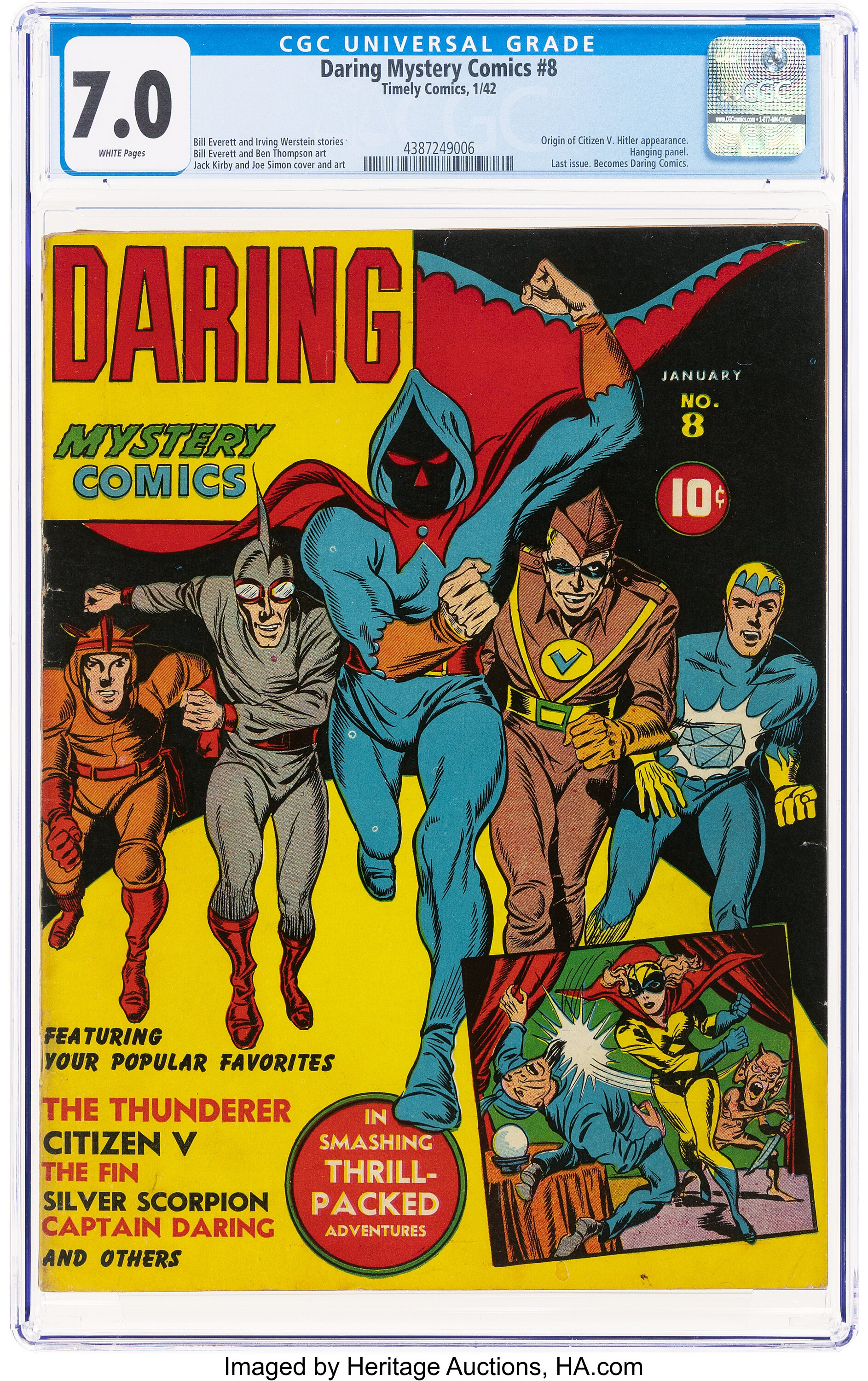 Daring Mystery Comics #8 (Timely, 1942) CGC FN/VF 7.0 White | Lot ...