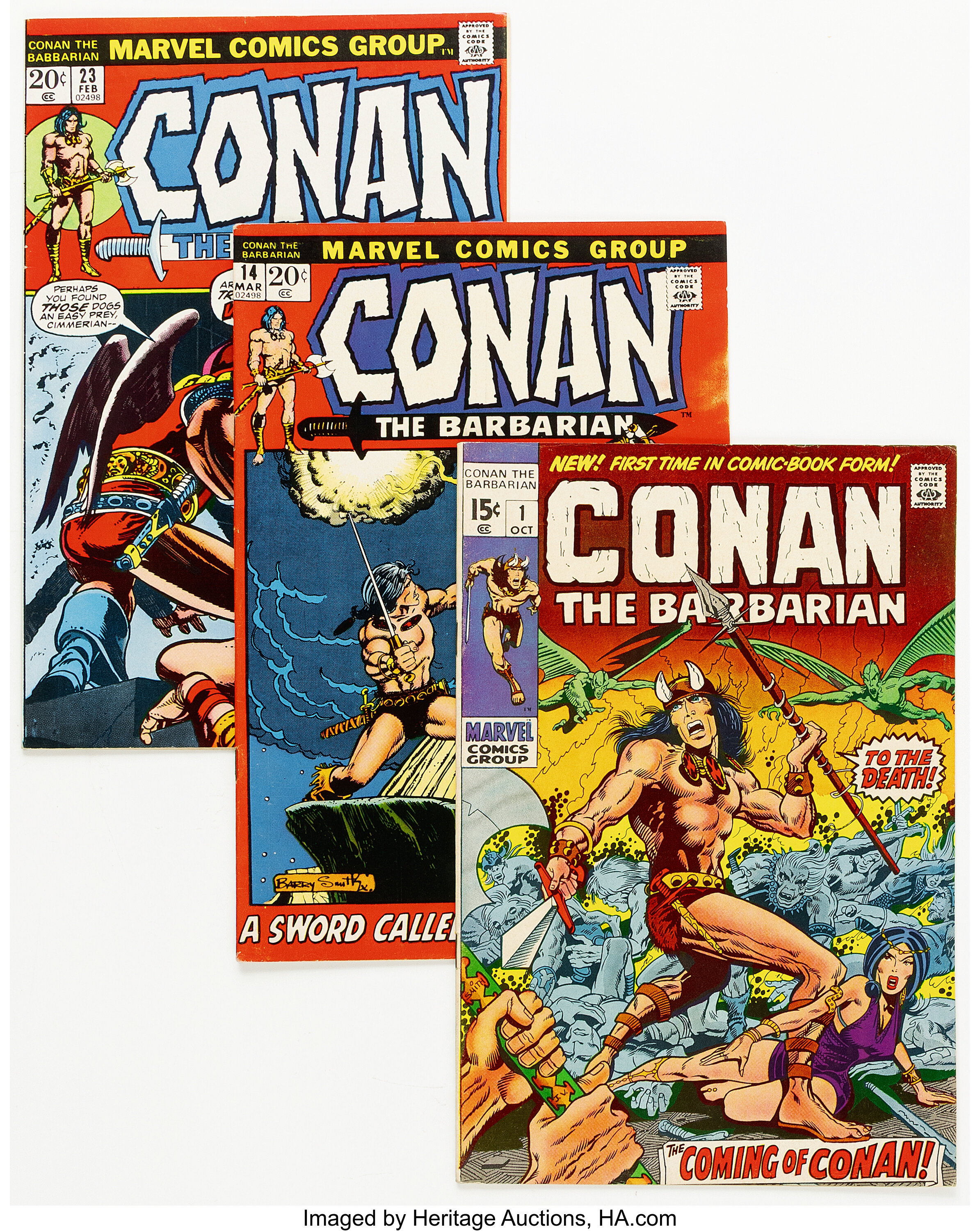 Conan the Barbarian Group of 19 (Marvel, 1970-73) Condition: | Lot ...