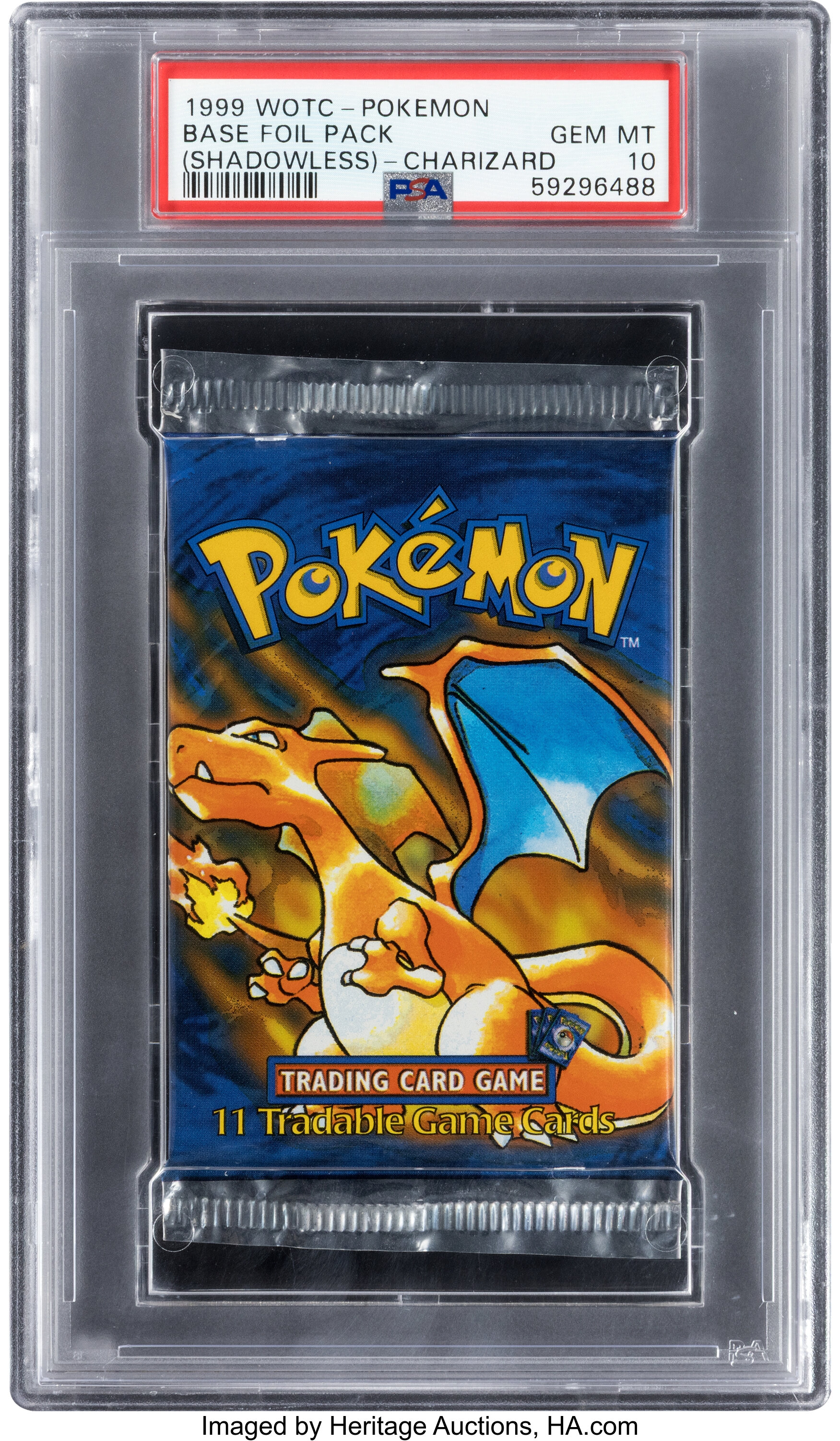 Pokémon Shadowless Base Set Sealed Booster Pack PSA Trading Card | Lot ...