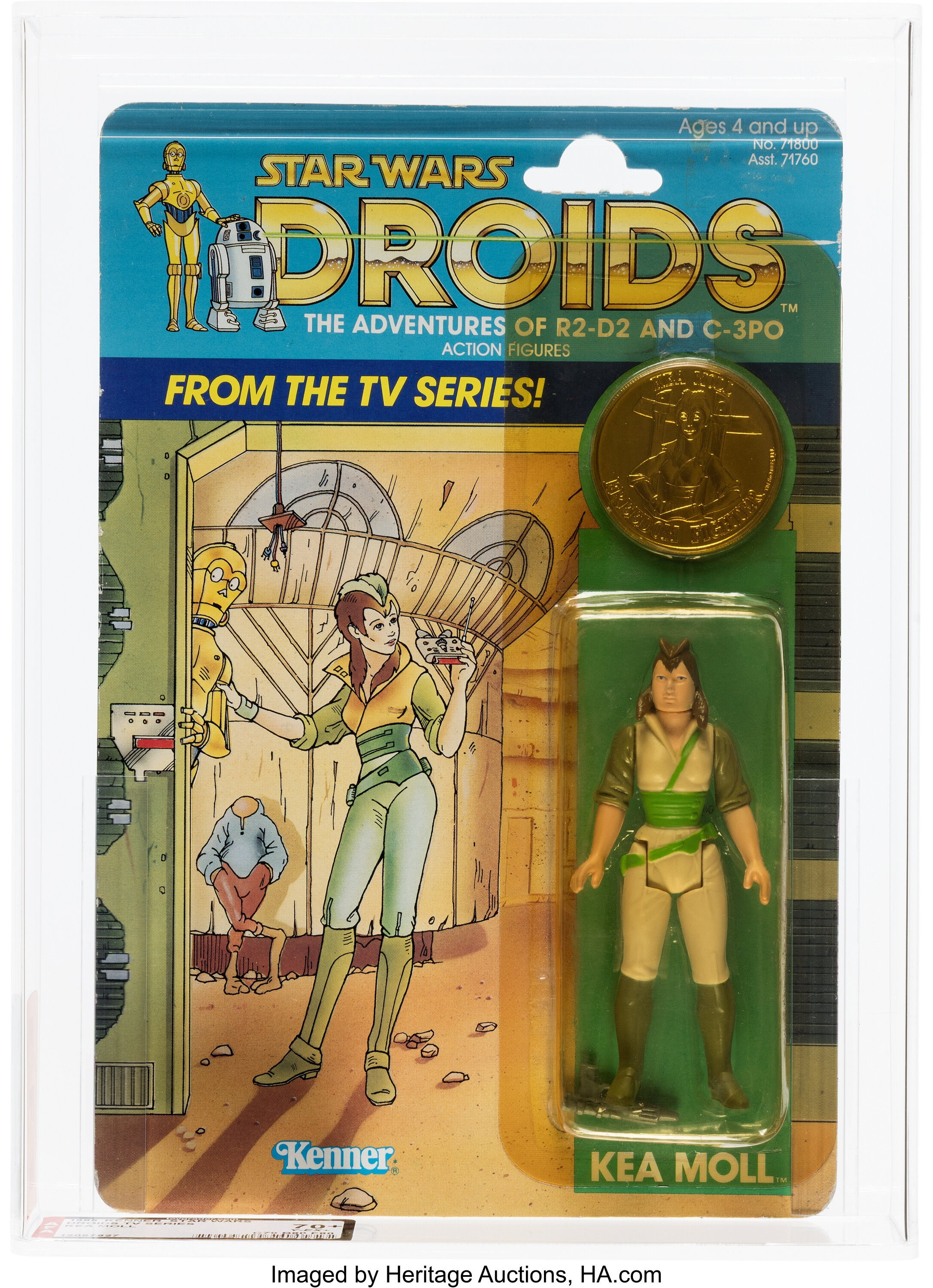 Star Wars Droids Kea Moll AFA Y70+ (Kenner, 1985).... Action | Lot ...