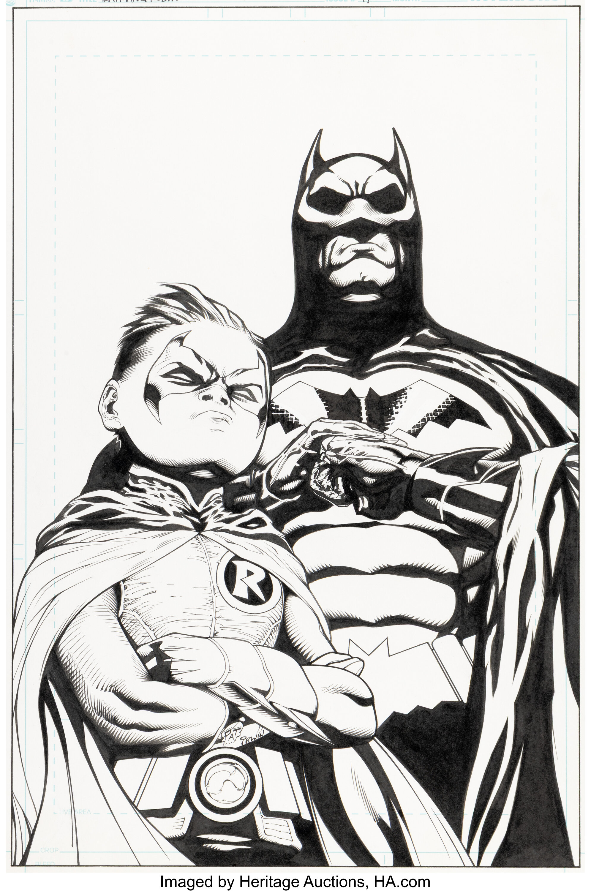 Patrick Gleason and Mark Irwin Batman and Robin #20 Cover Original ...