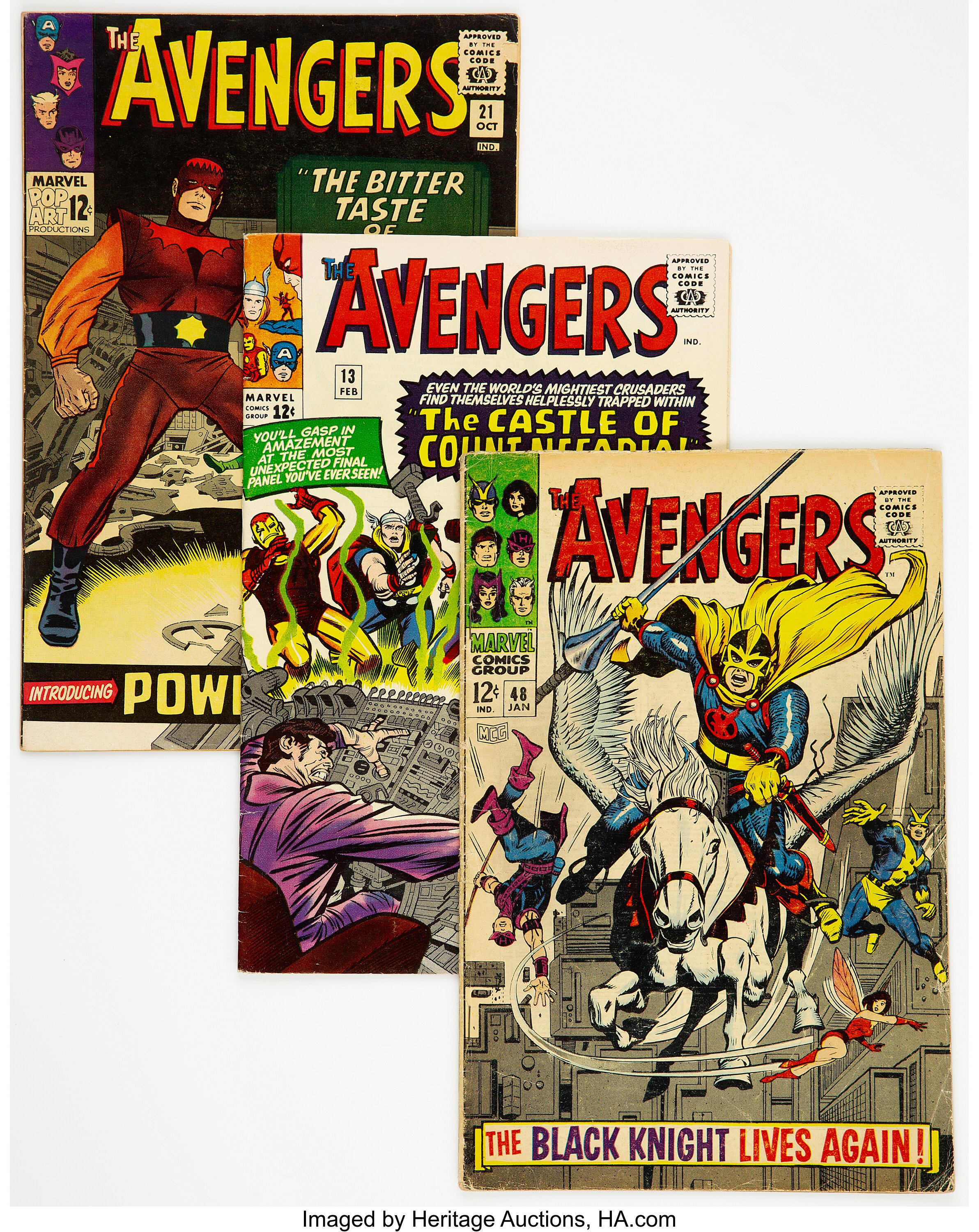 The Avengers Group of 23 (Marvel, 1965-72) Condition: Average | Lot ...