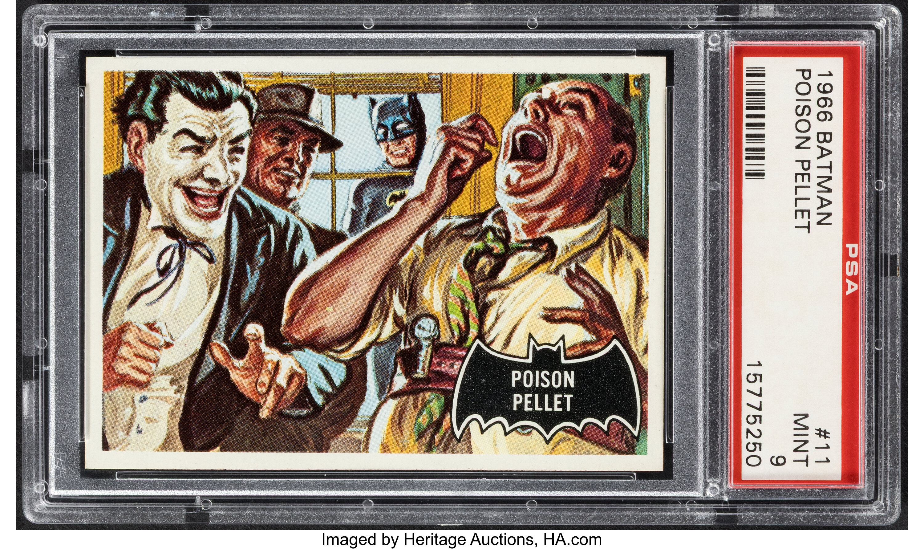 1966 Topps Batman (Black Bat) - #11 Poison Pellet - PSA 9 - None | Lot ...