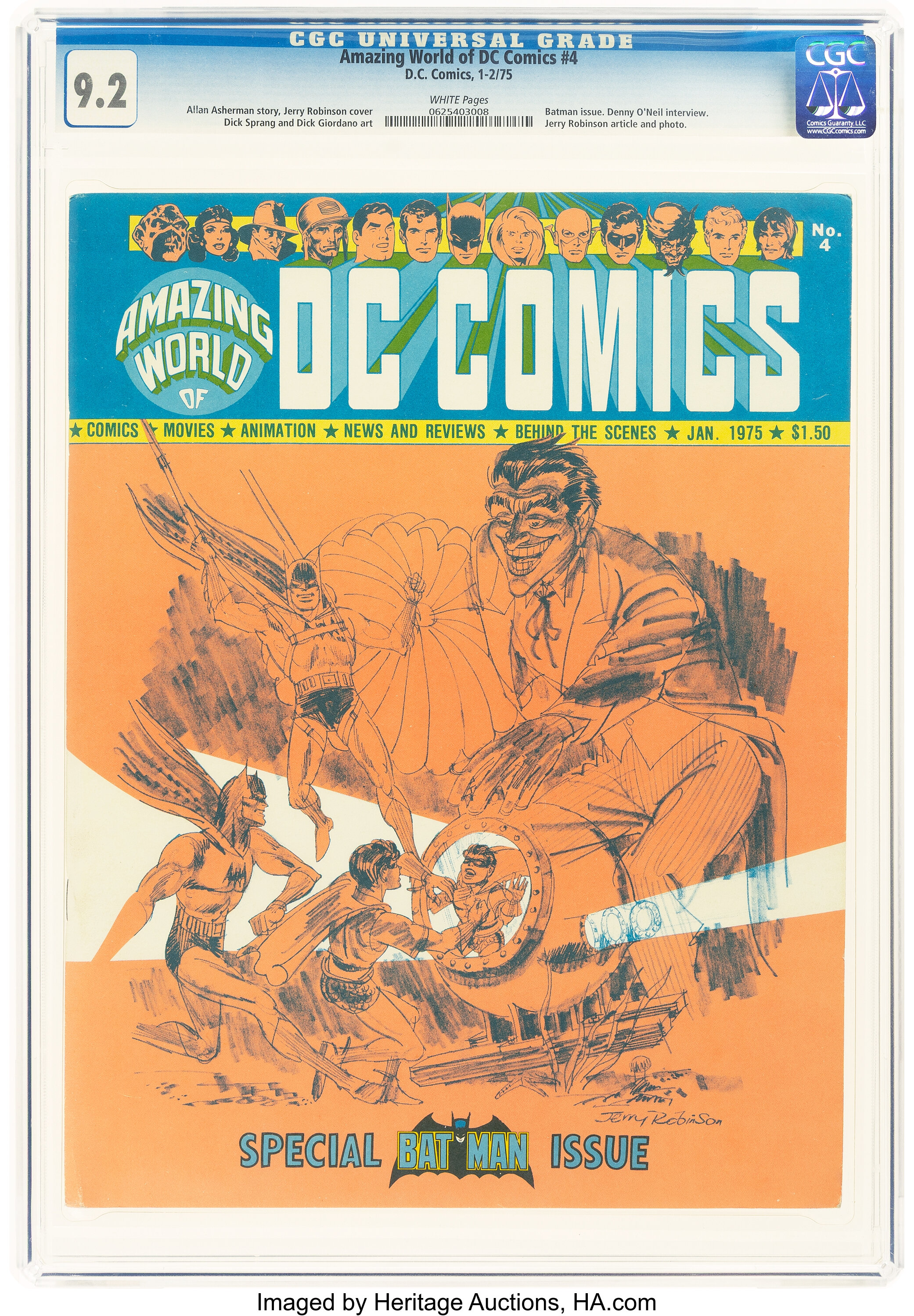 Amazing World of DC Comics #4 (DC, 1975) CGC NM- 9.2 White | Lot #13944 ...