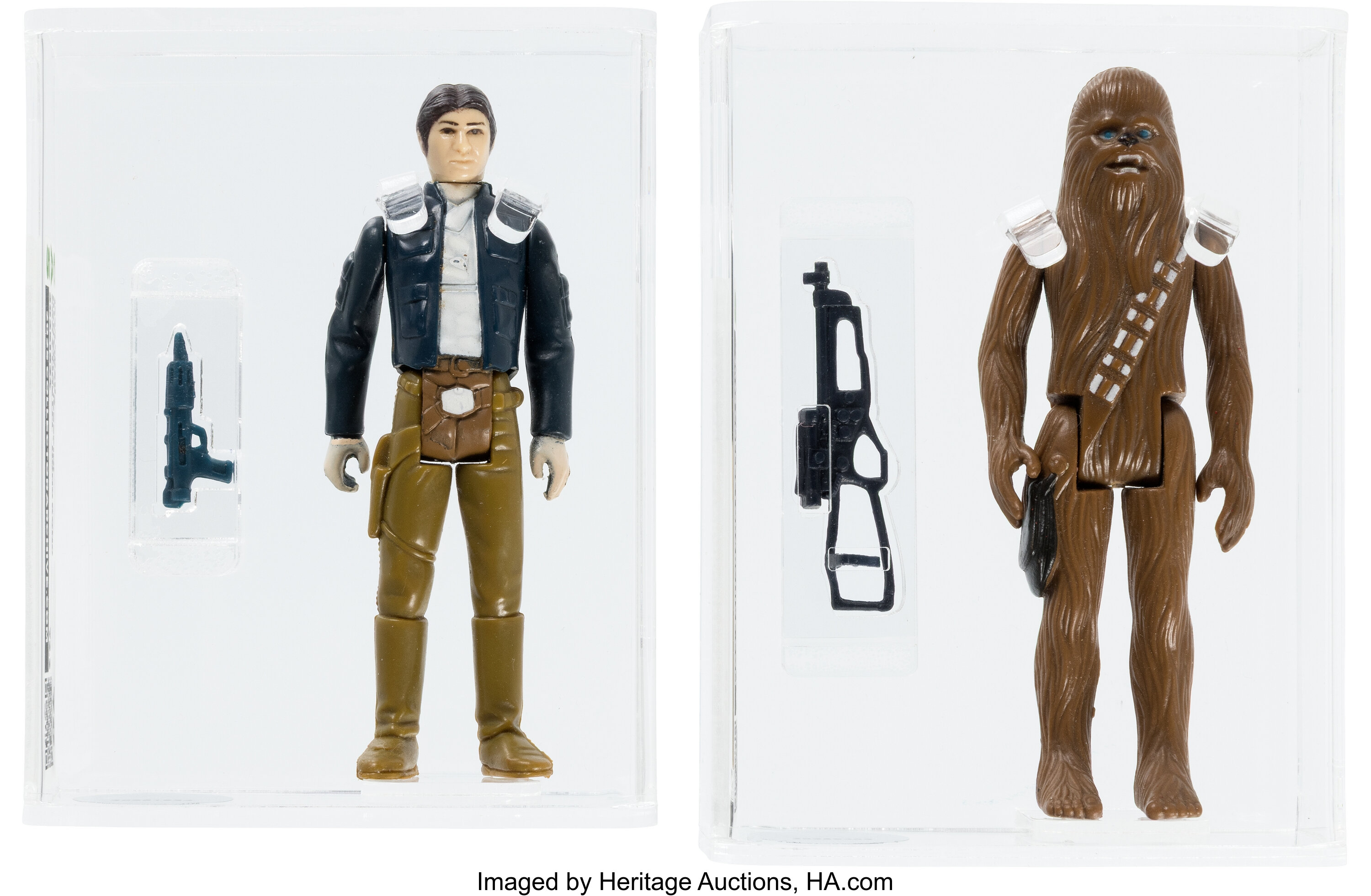 Star Wars Poch Han Solo (Bespin) CAS 70 & Chewbacca CAS 80 Loose | Lot ...