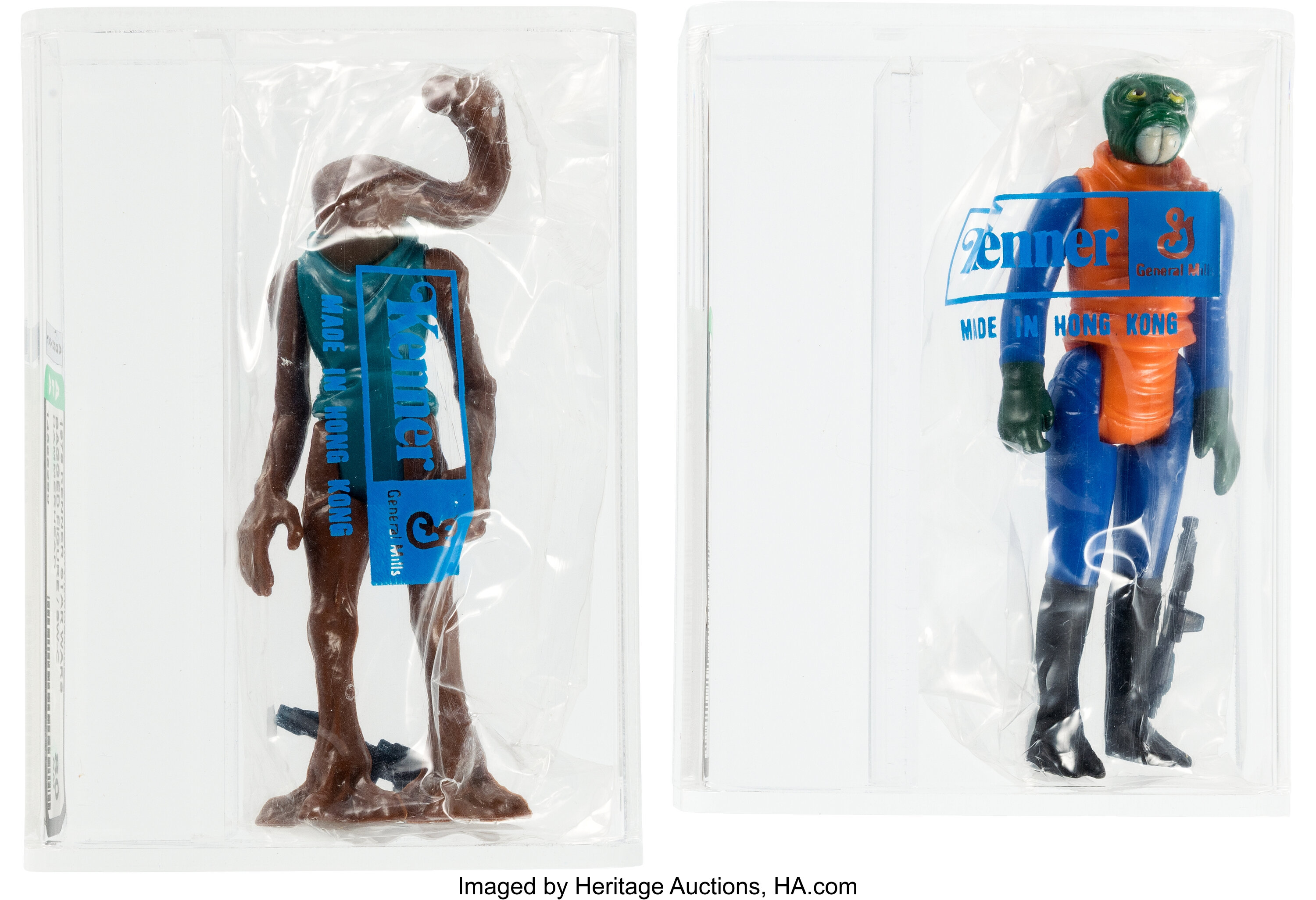 Star Wars Walrus Man AFA 85 & Hammerhead AFA 80 Bagged (Kenner, | Lot ...