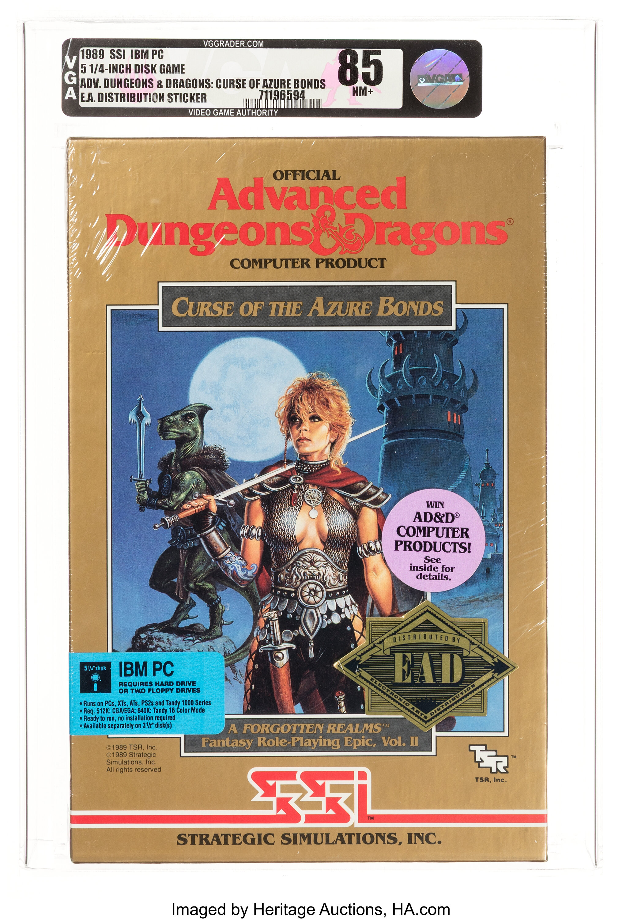 Advanced Dungeons & Dragons: Curse of Azure Bonds - VGA 85 NM+ | Lot ...