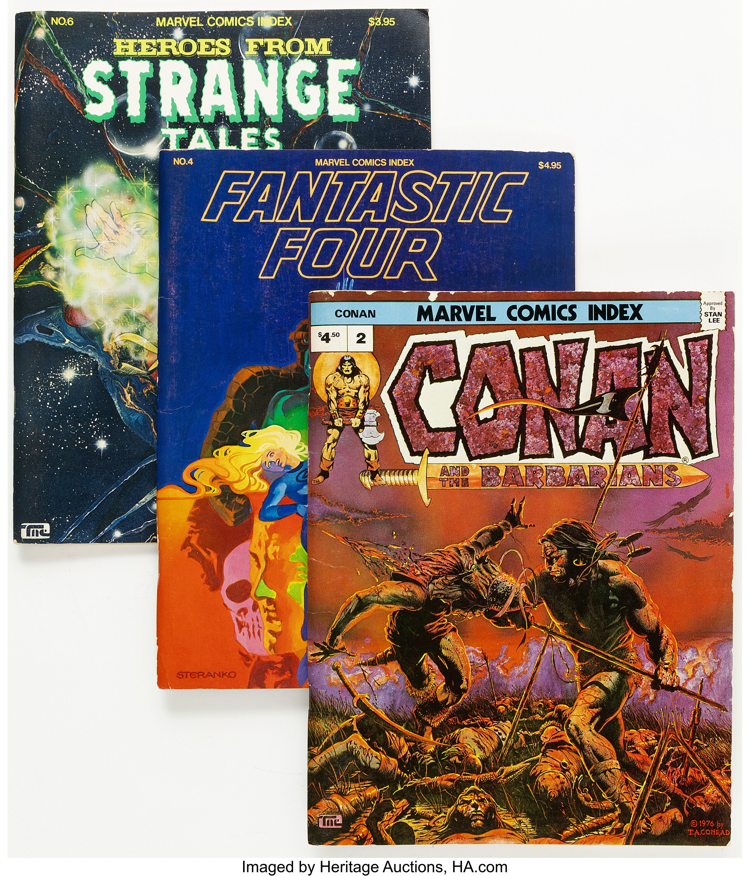Marvel Comics Index Group of 5 (G&T Enterprises, 1976-78) | Lot #18022 ...