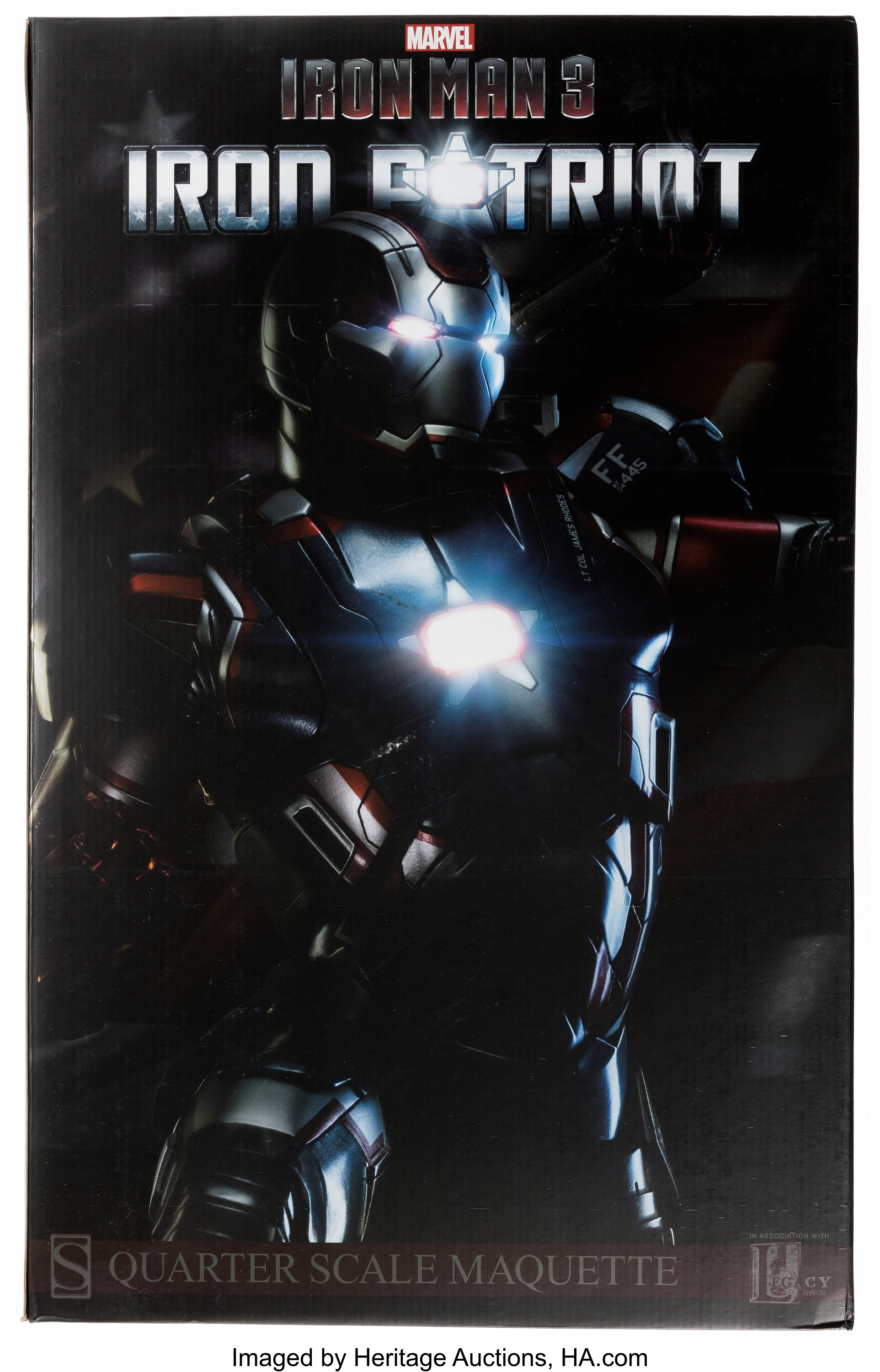 Marvel Iron Man 3 Iron Patriot LE (313/3500) 1:4 Scale Maquette | Lot ...