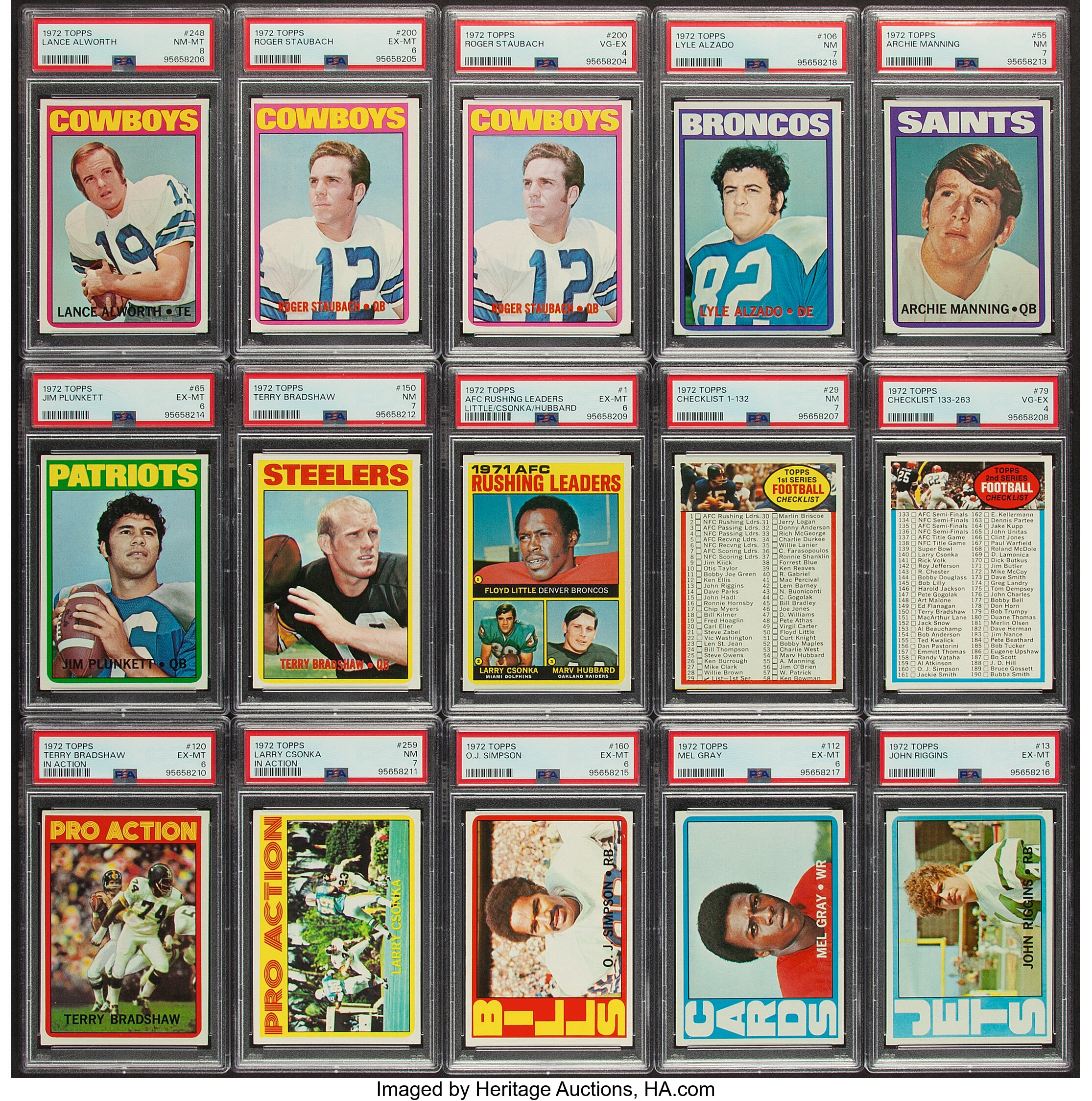 1972 Topps Football Card Collection (183). ... Football Cards Lots ...