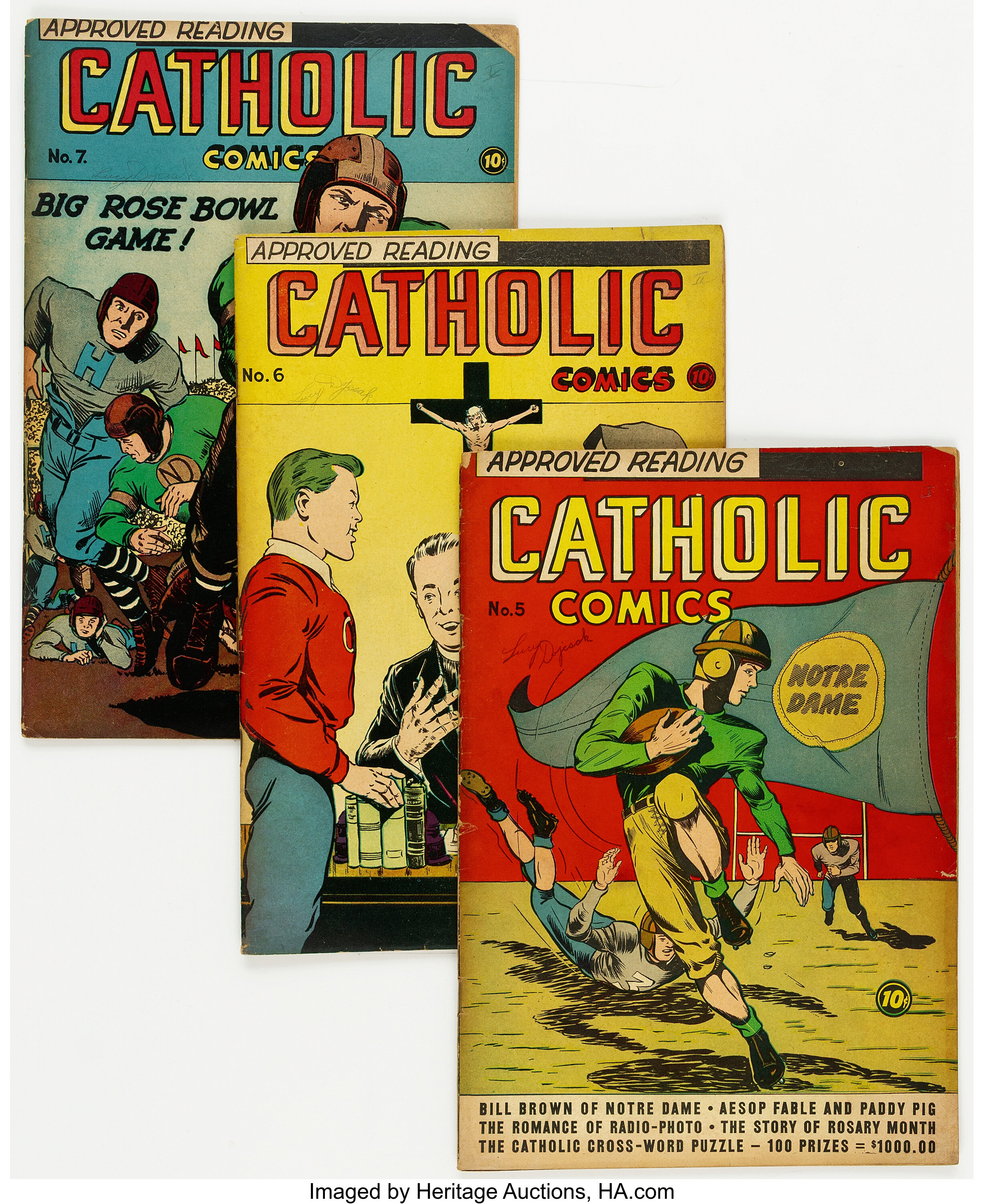 Catholic Comics Group of 9 (Catholic Publications, 1946-47) | Lot ...
