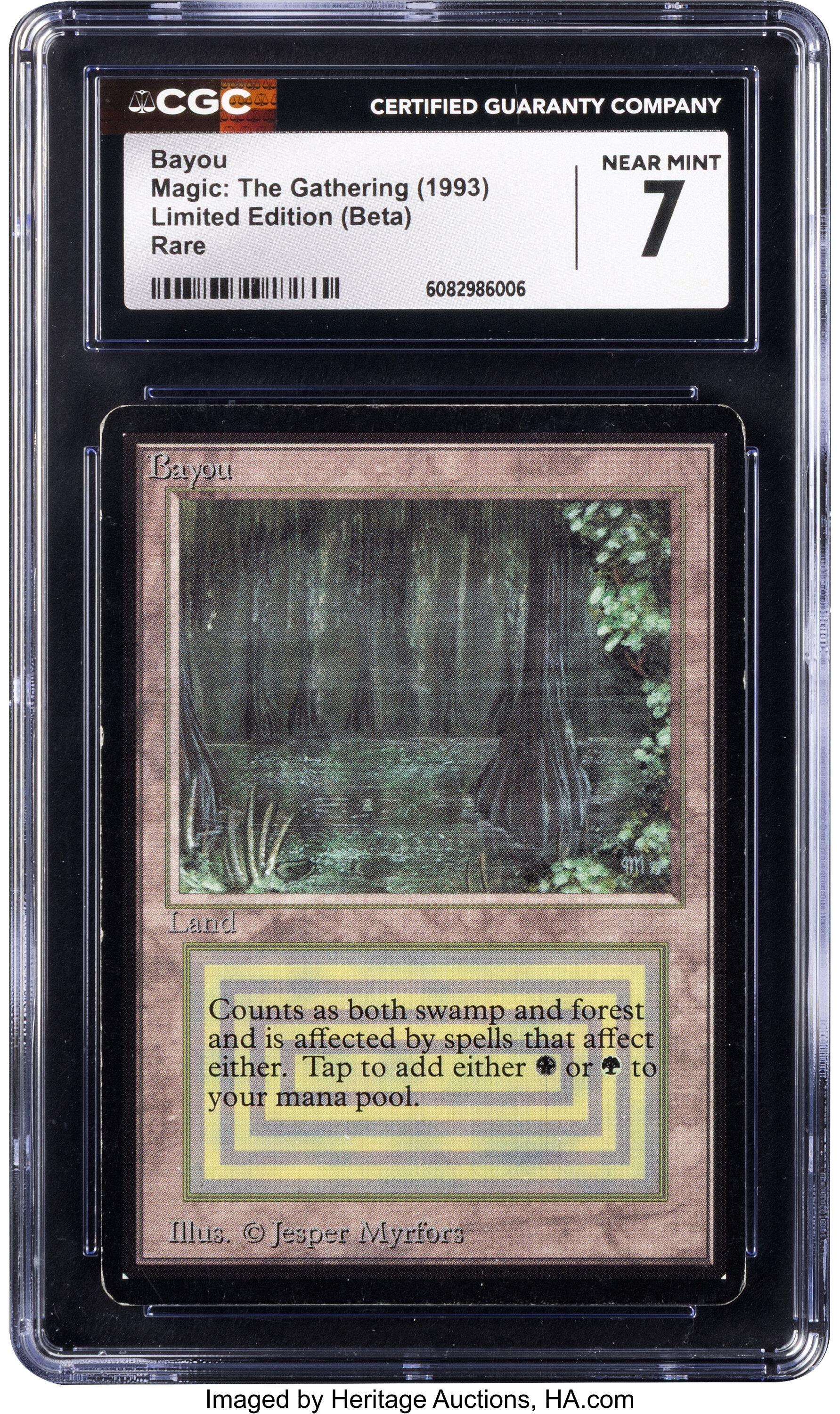 Magic: The Gathering Bayou Limited Edition (Beta) CGC Trading Card ...