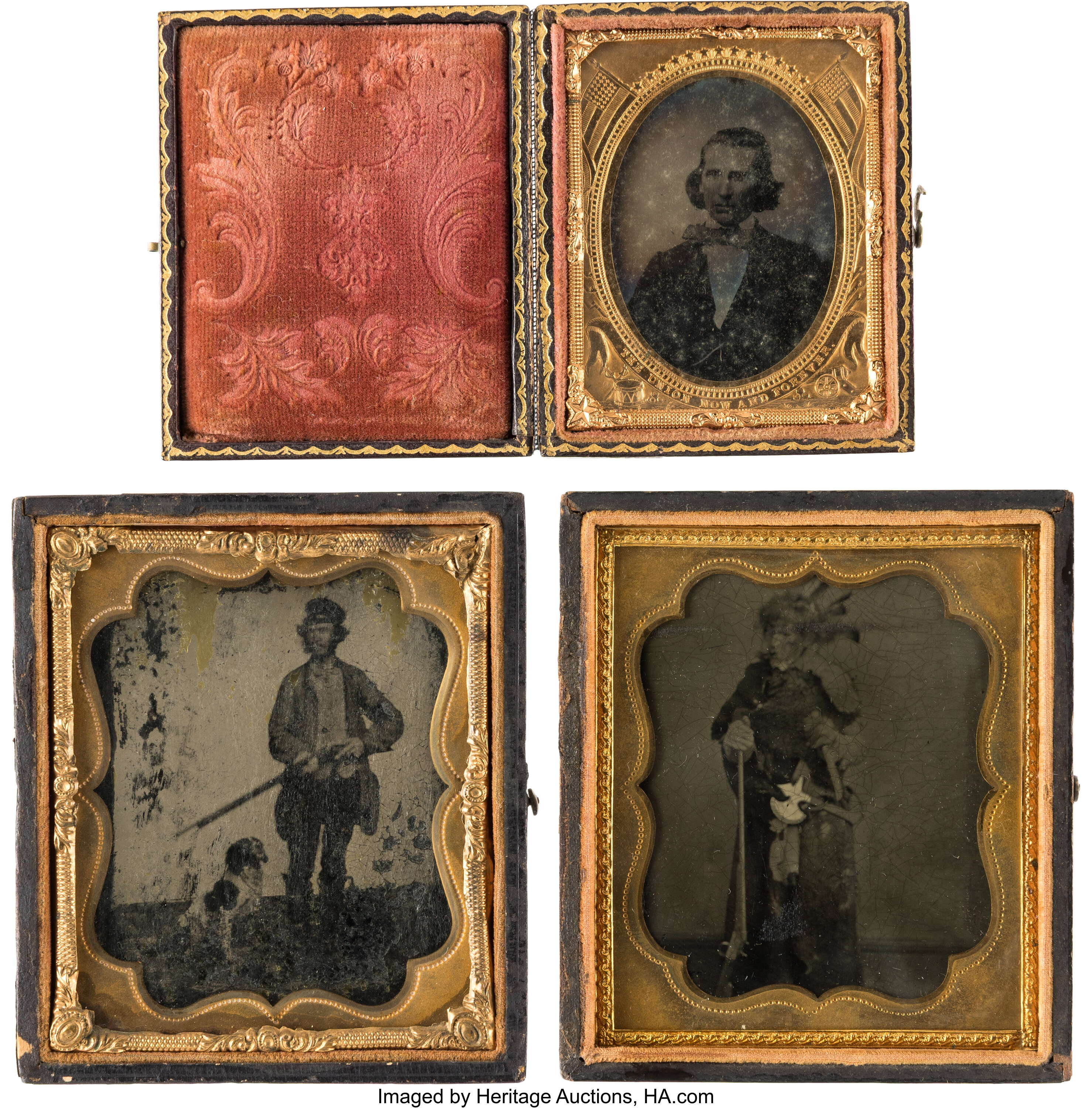 Lot of Three Tintypes.. ... (Total: 3 Items) Militaria Ephemera | Lot ...