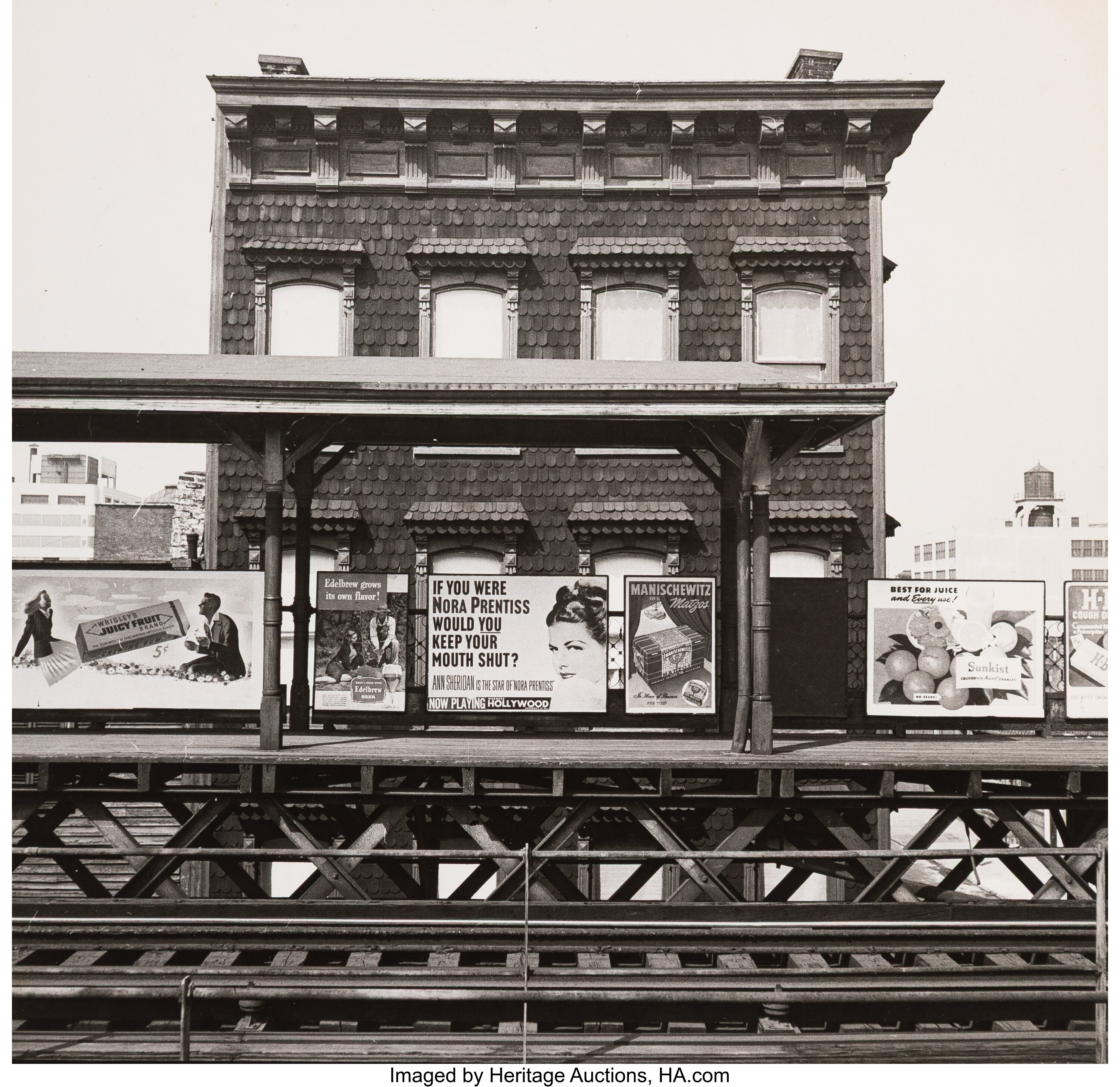 Todd Webb (American, 1905-2000). Grand Avenue Station, Myrtle | Lot ...