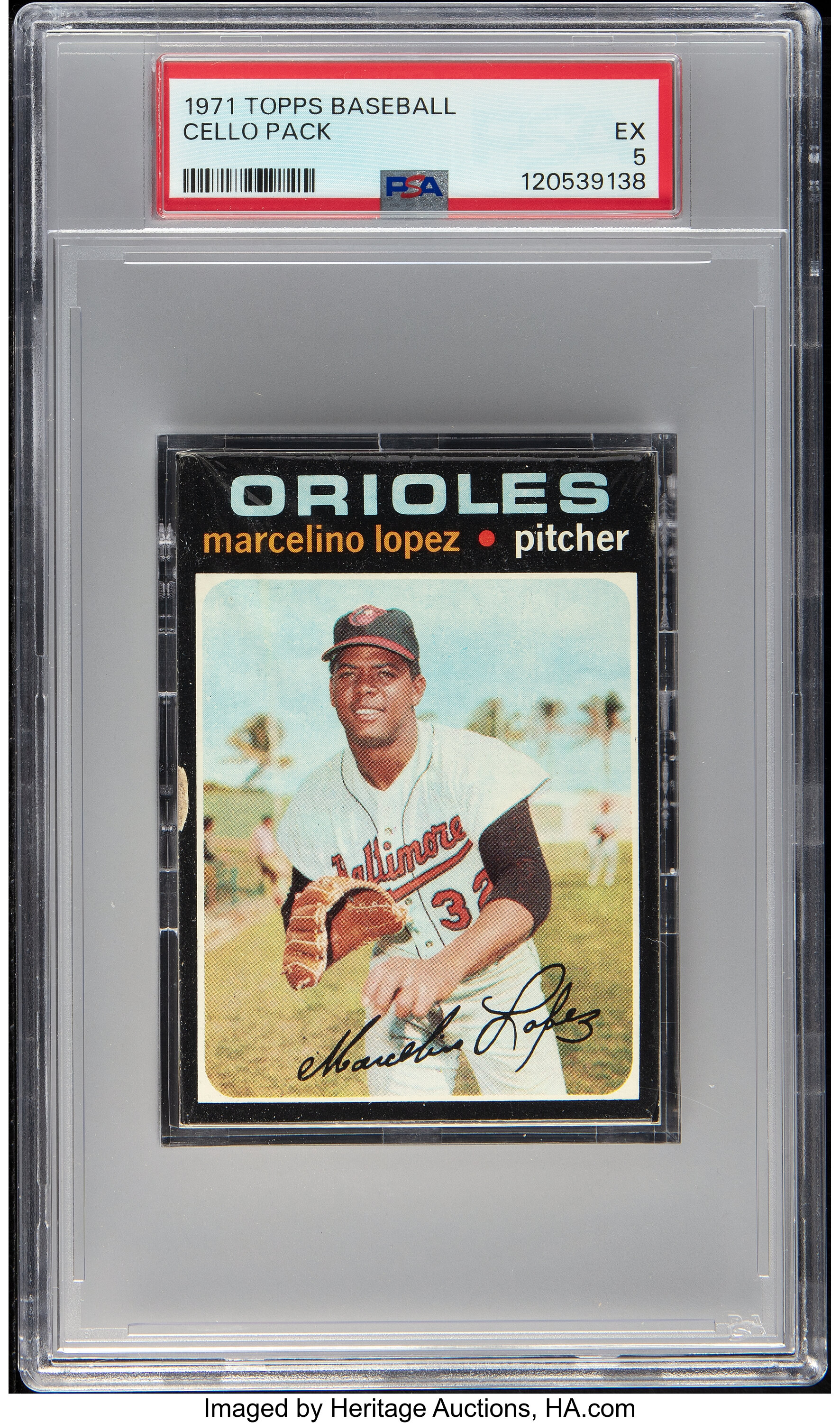 1971 Topps Baseball (2nd Series) Unopened Cello Pack PSA EX 5 ...