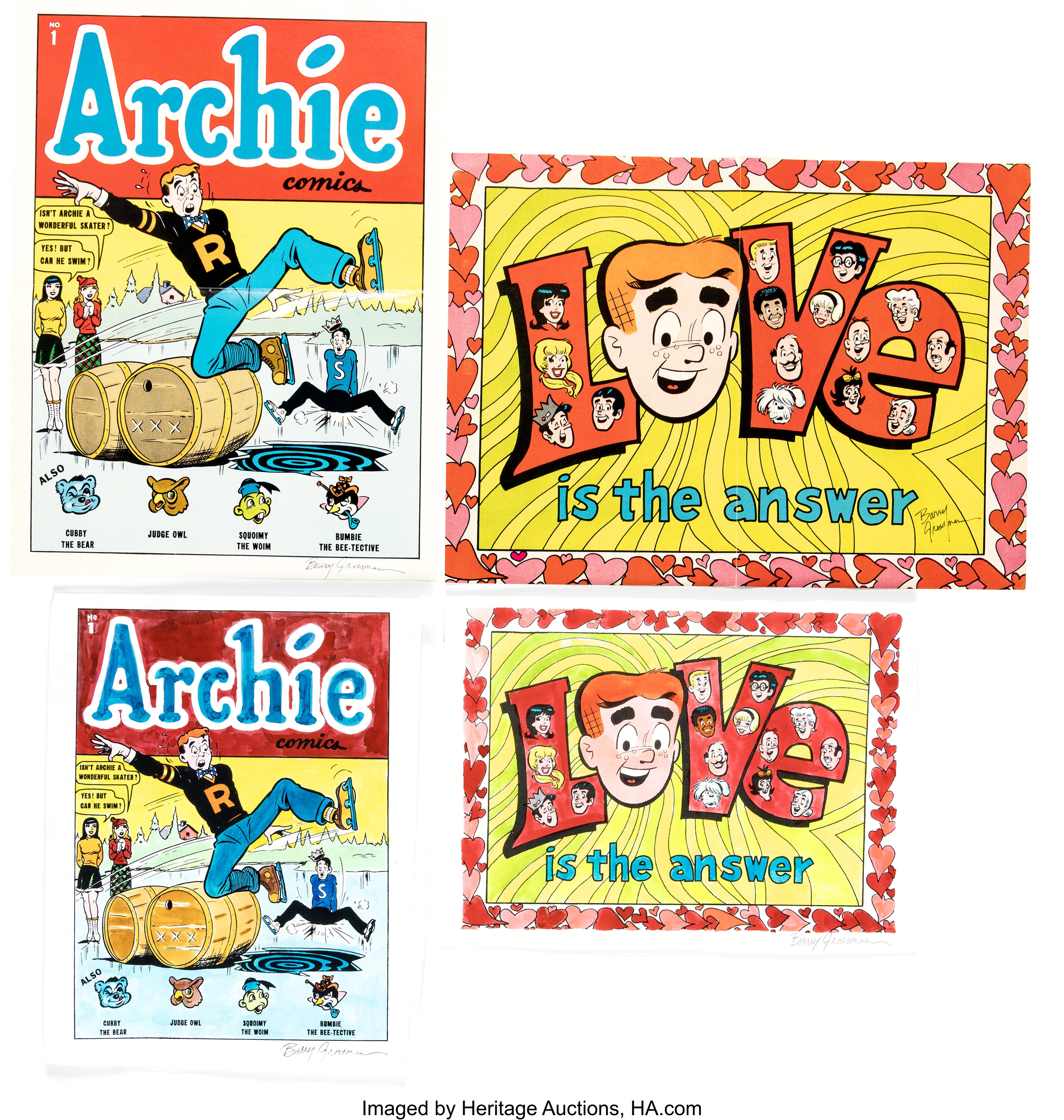 Barry Grossman - Archie Pull-Out Poster Production Color Guides and ...