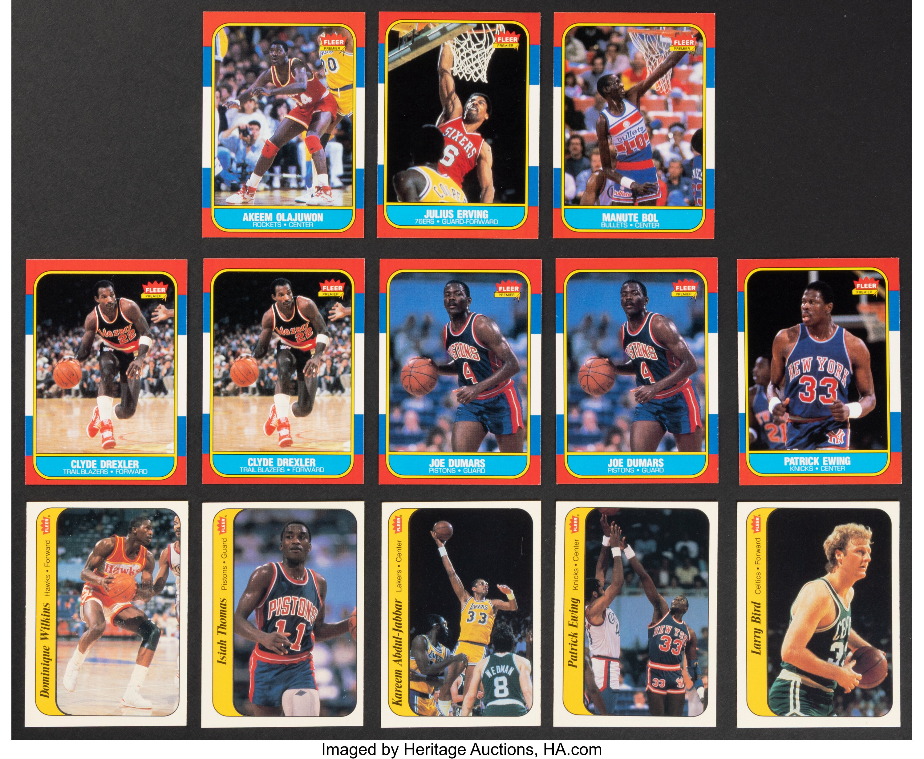 1986 Fleer Basketball Collection (65). ... Basketball Cards Sets | Lot ...
