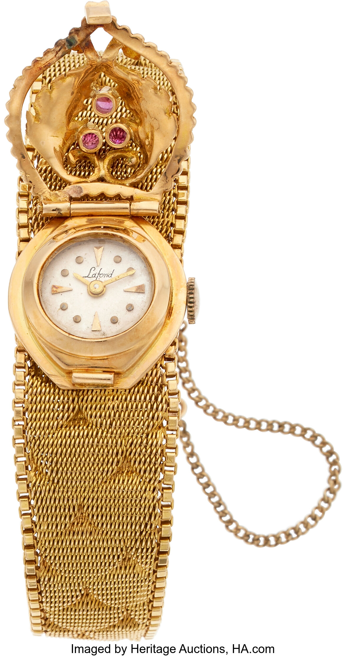 Ruby, Gold Covered Dial Watch, circa 1960s. ... Estate Jewelry | Lot ...