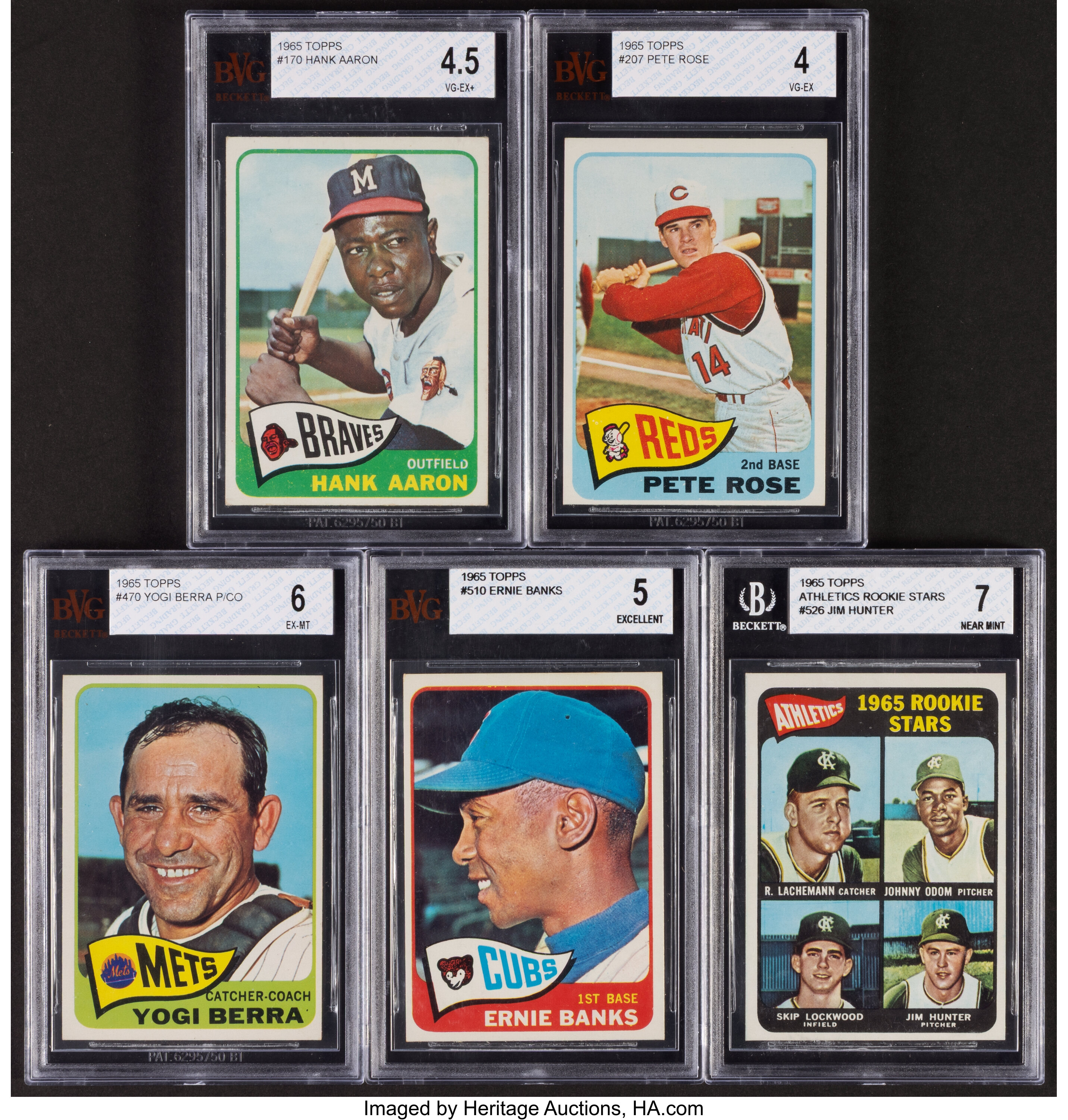 1965 Topps Baseball Near Set (590/598). ... Baseball Cards Sets | Lot ...