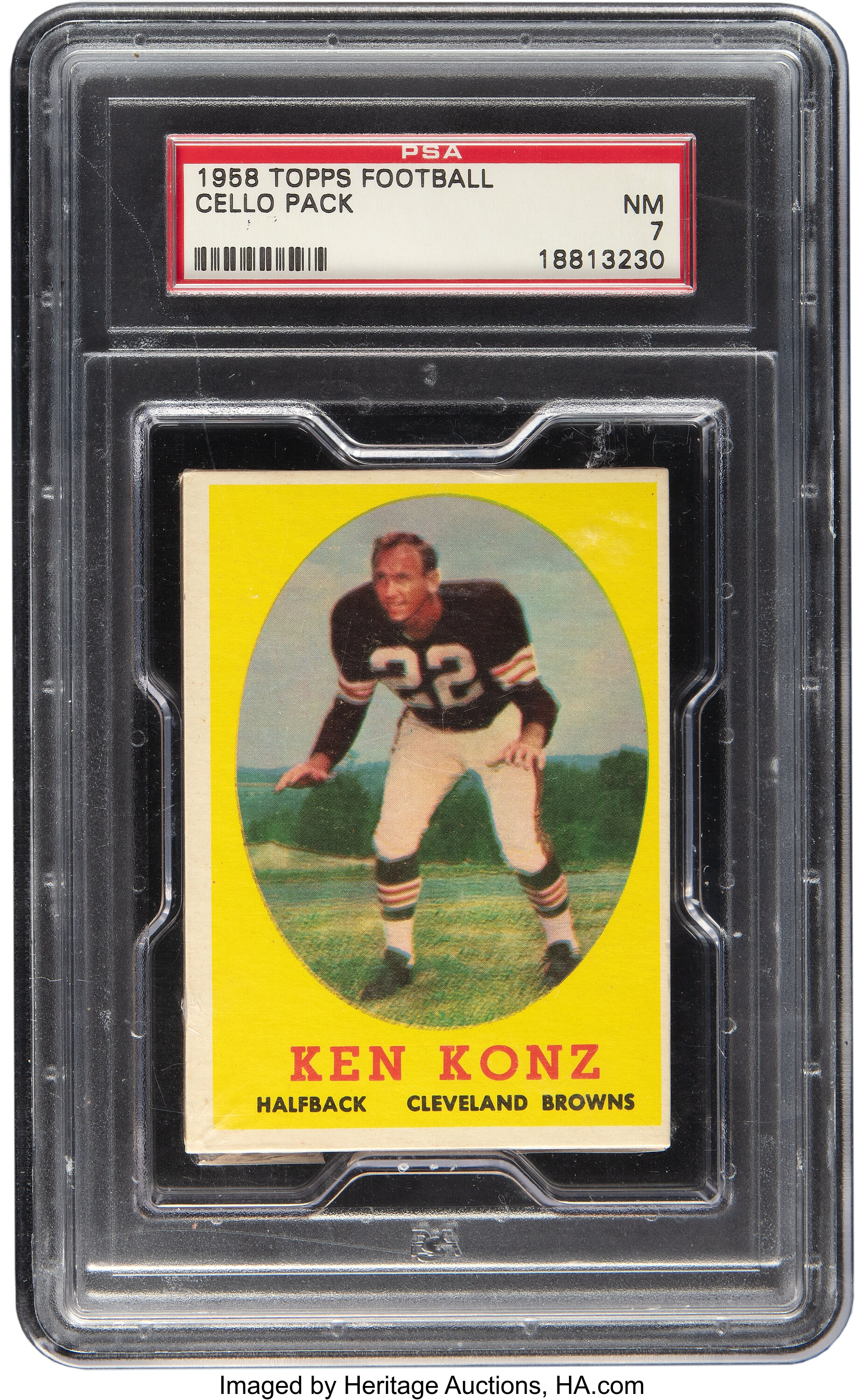 1958 Topps Football Unopened Cello Pack PSA NM 7. ... Football | Lot ...