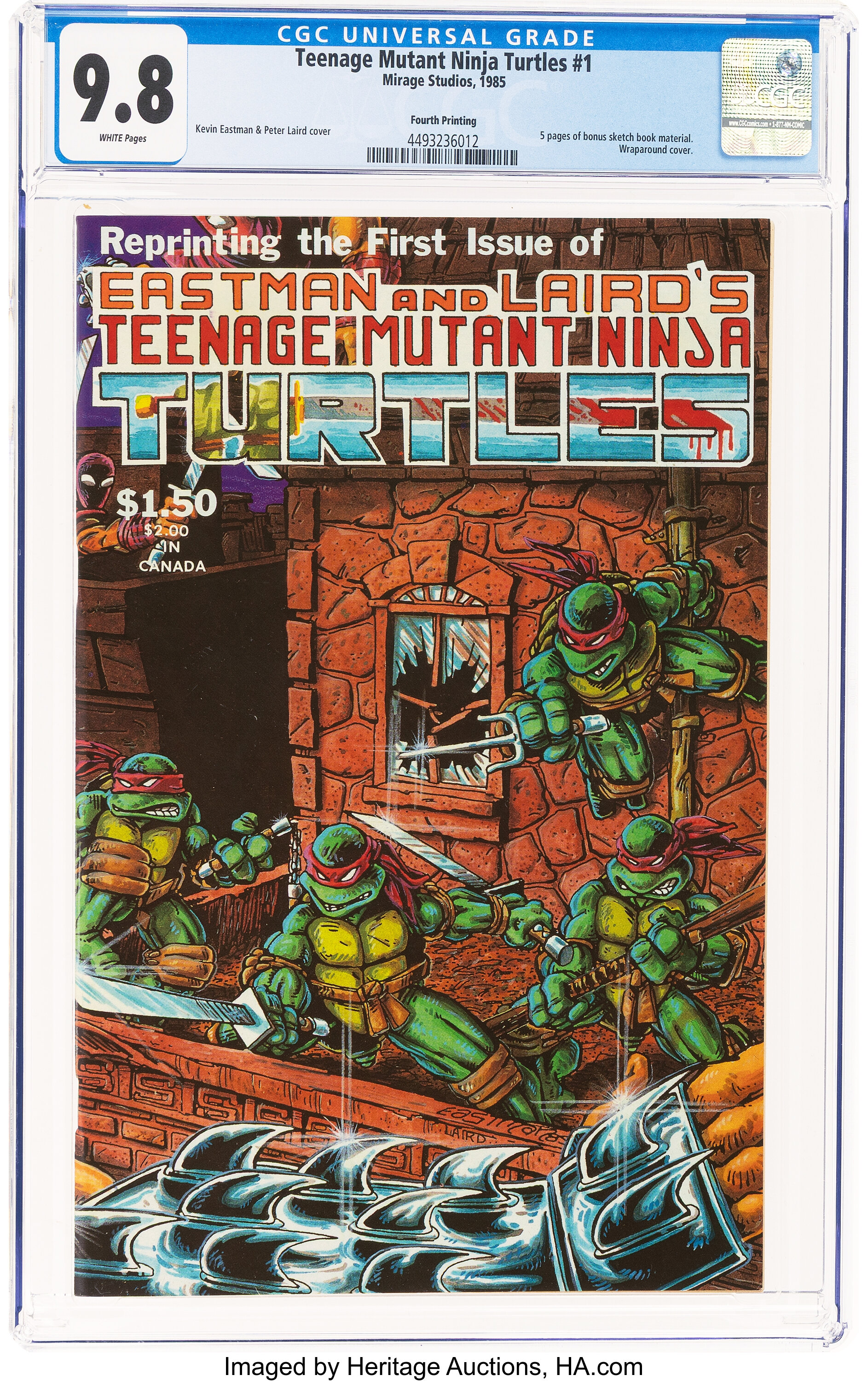 Teenage Mutant Ninja Turtles #1 Fourth Printing (Mirage Studios, | Lot ...