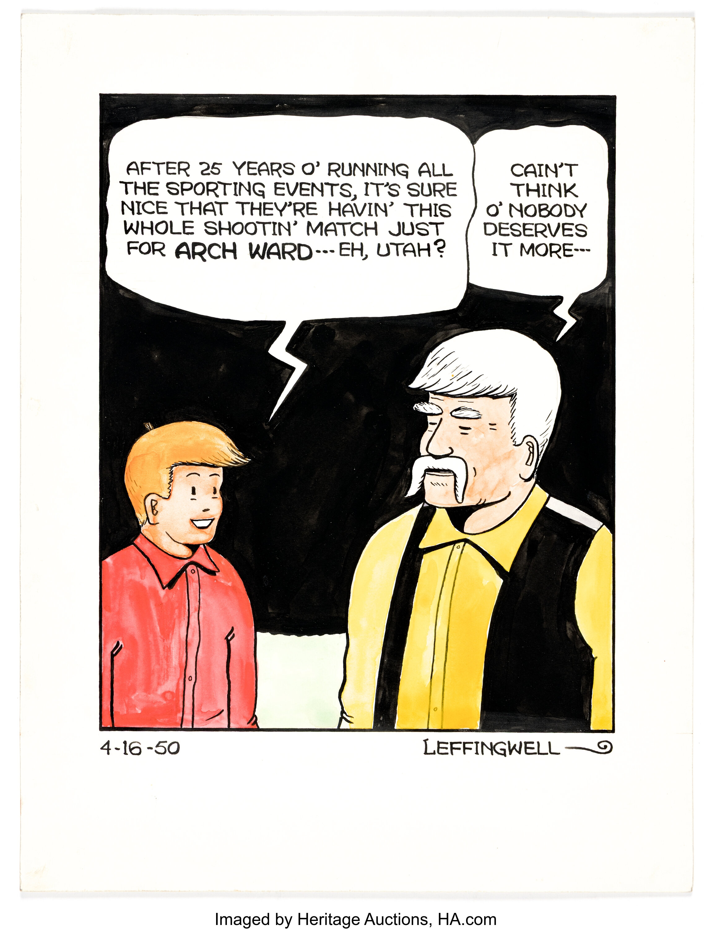Bob Leffingwell Little Joe Specialty Illustration Original Art | Lot ...