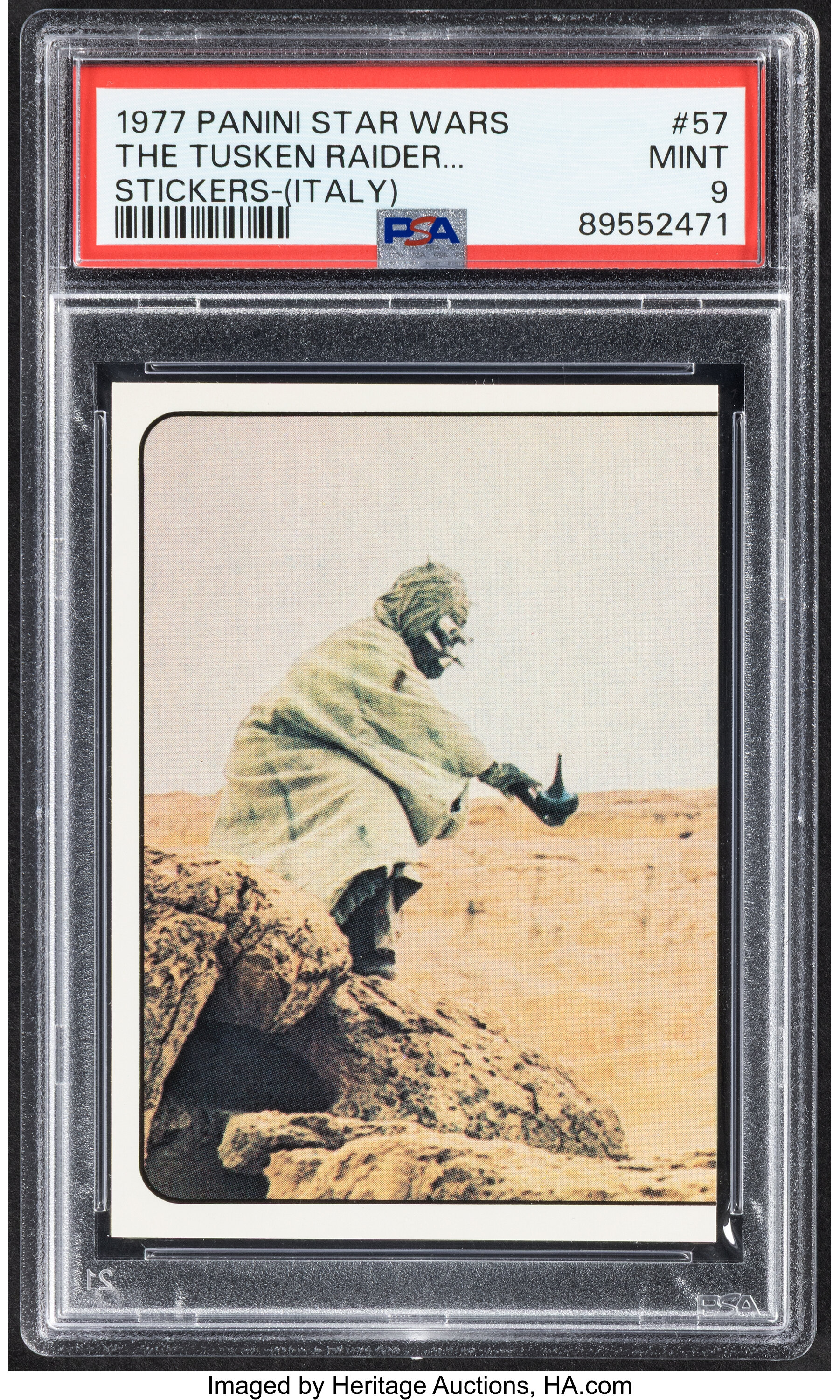 1977 Panini Stickers Star Wars (Italy) #57 "The Tusken Raider | Lot ...
