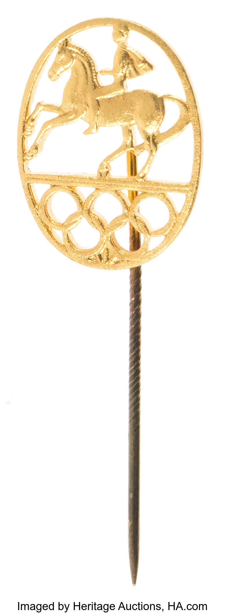 1956 Melbourne Olympics Visitors Equestrian Stickpin.... Olympic | Lot ...