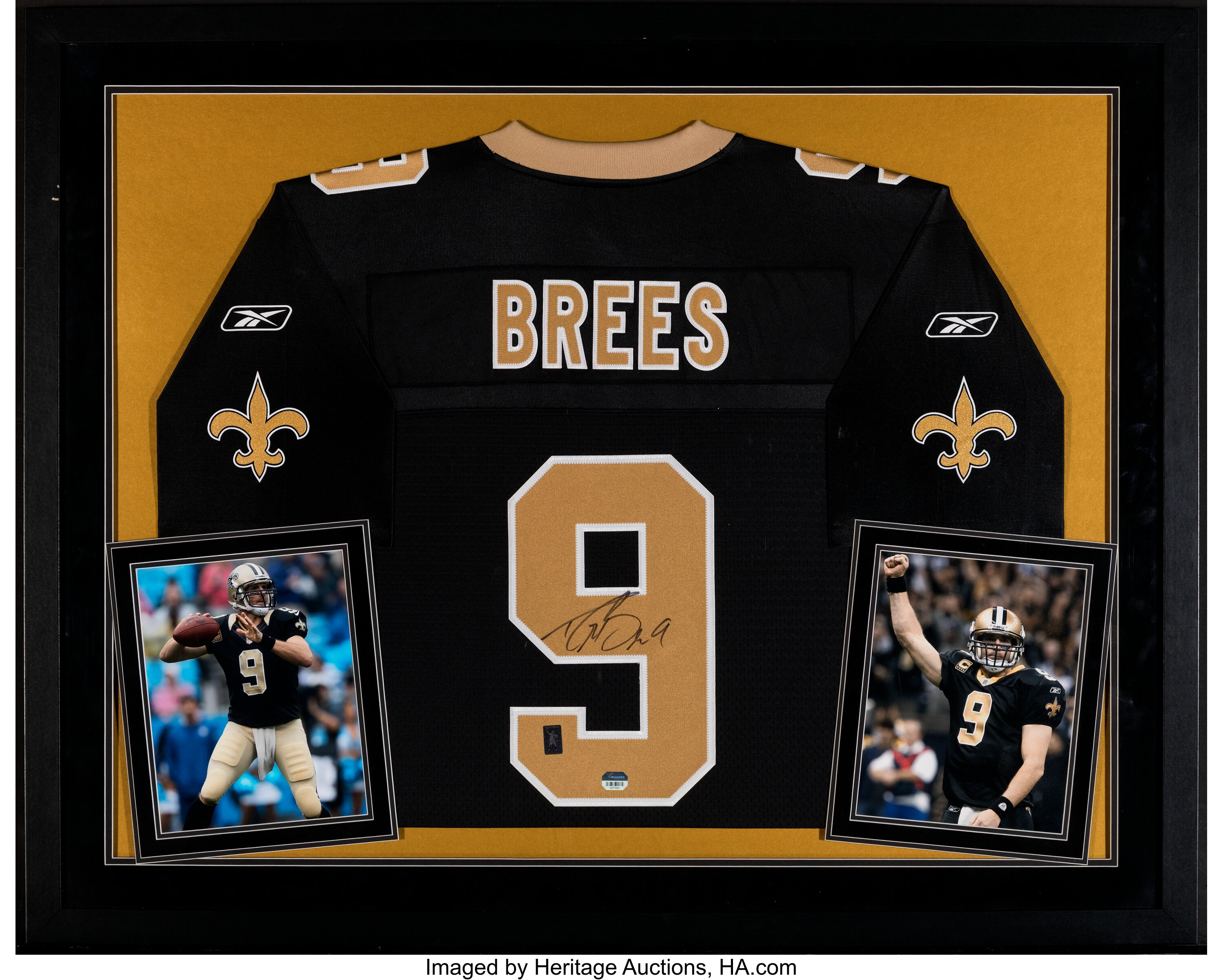 Drew Brees Signed Jersey Display. ... Football Collectibles | Lot ...