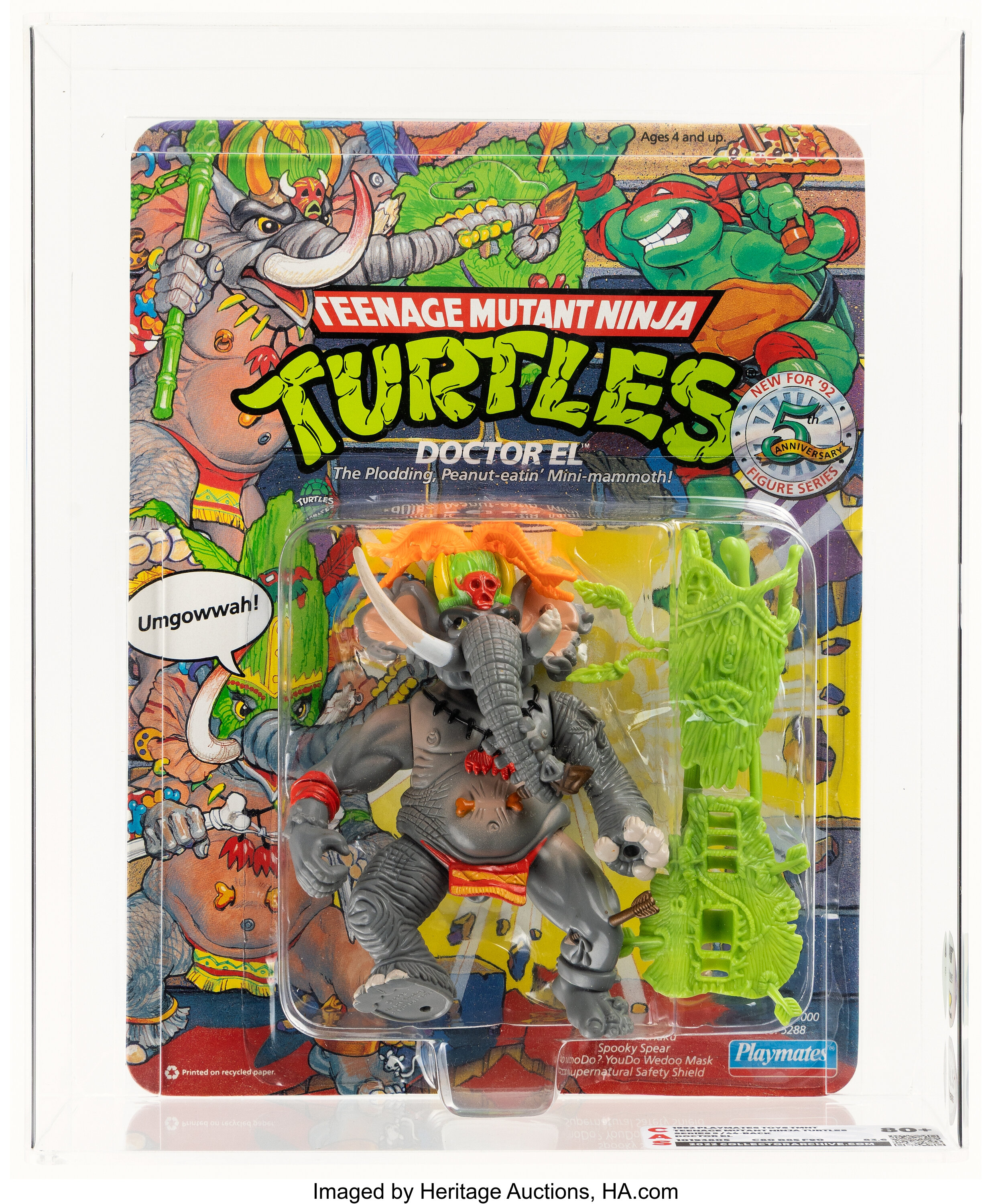 Teenage Mutant Ninja Turtles Doctor El CAS 80+ (Playmates, | Lot #88230 ...