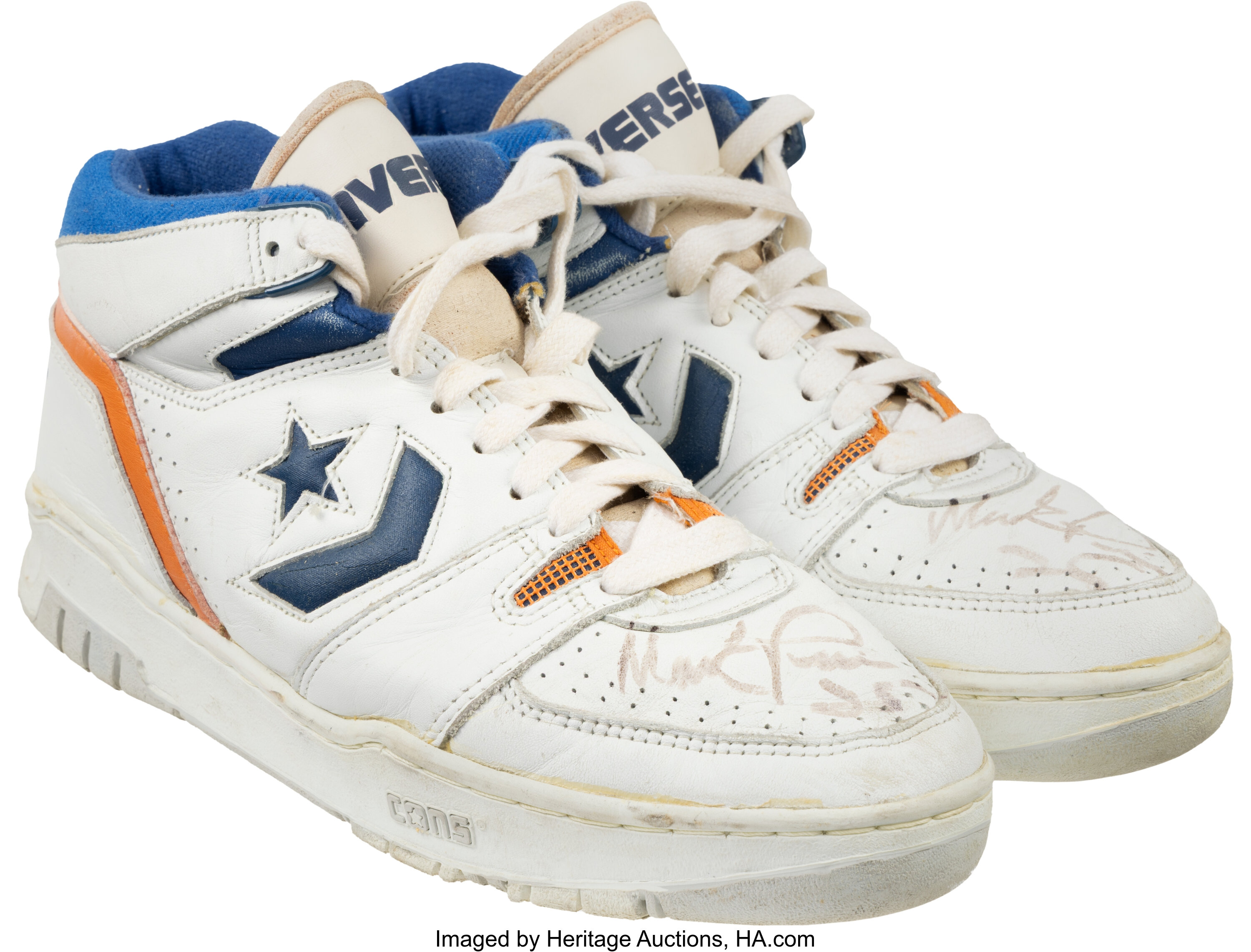 1989-90 Mark Price Game Worn & Signed Cleveland Cavaliers Sneakers ...
