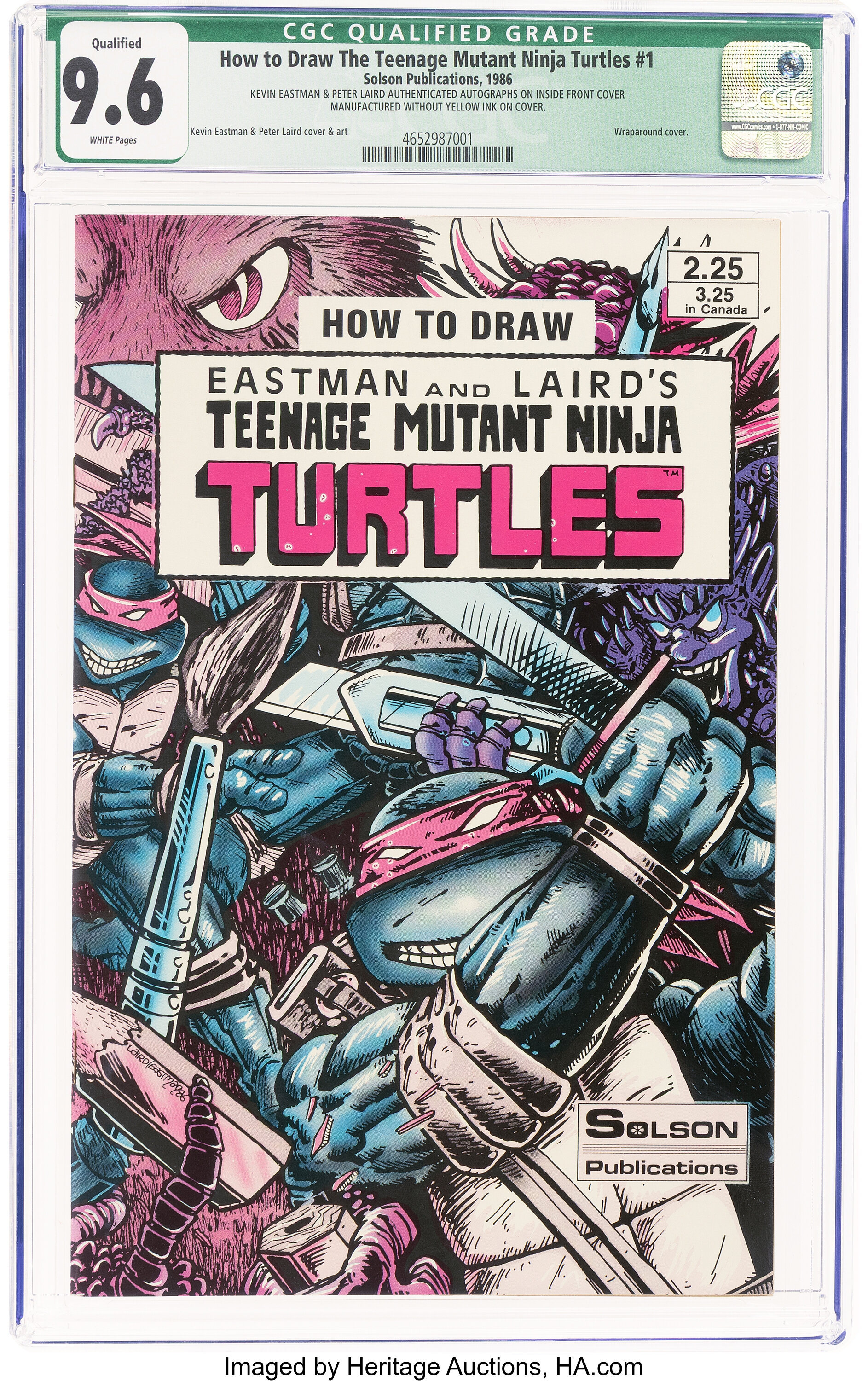 How To Draw Teenage Mutant Ninja Turtles #1 JSA Authentic | Lot #83096 ...