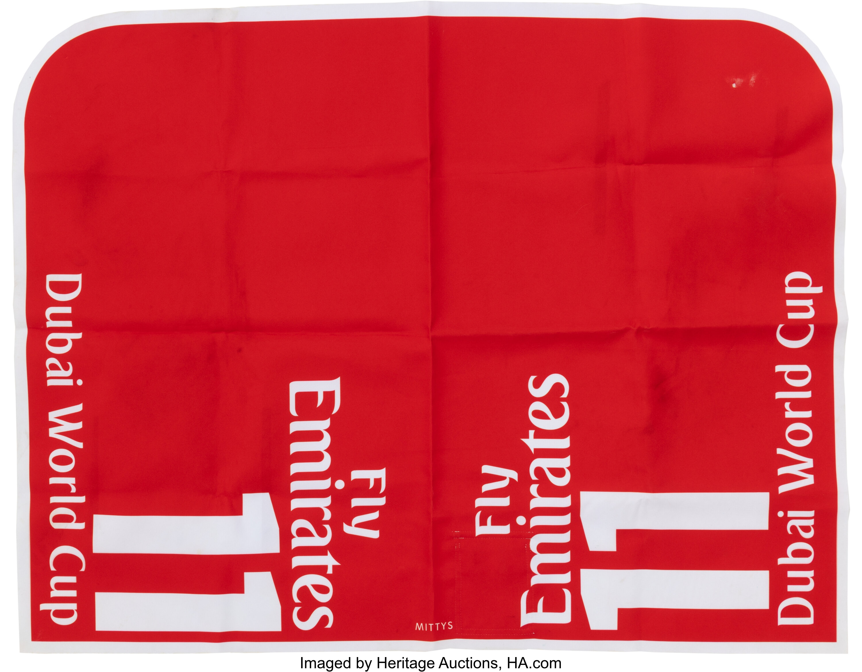 2016 California Chrome Dubai World Cup Race Worn Saddle Cloth.... | Lot ...