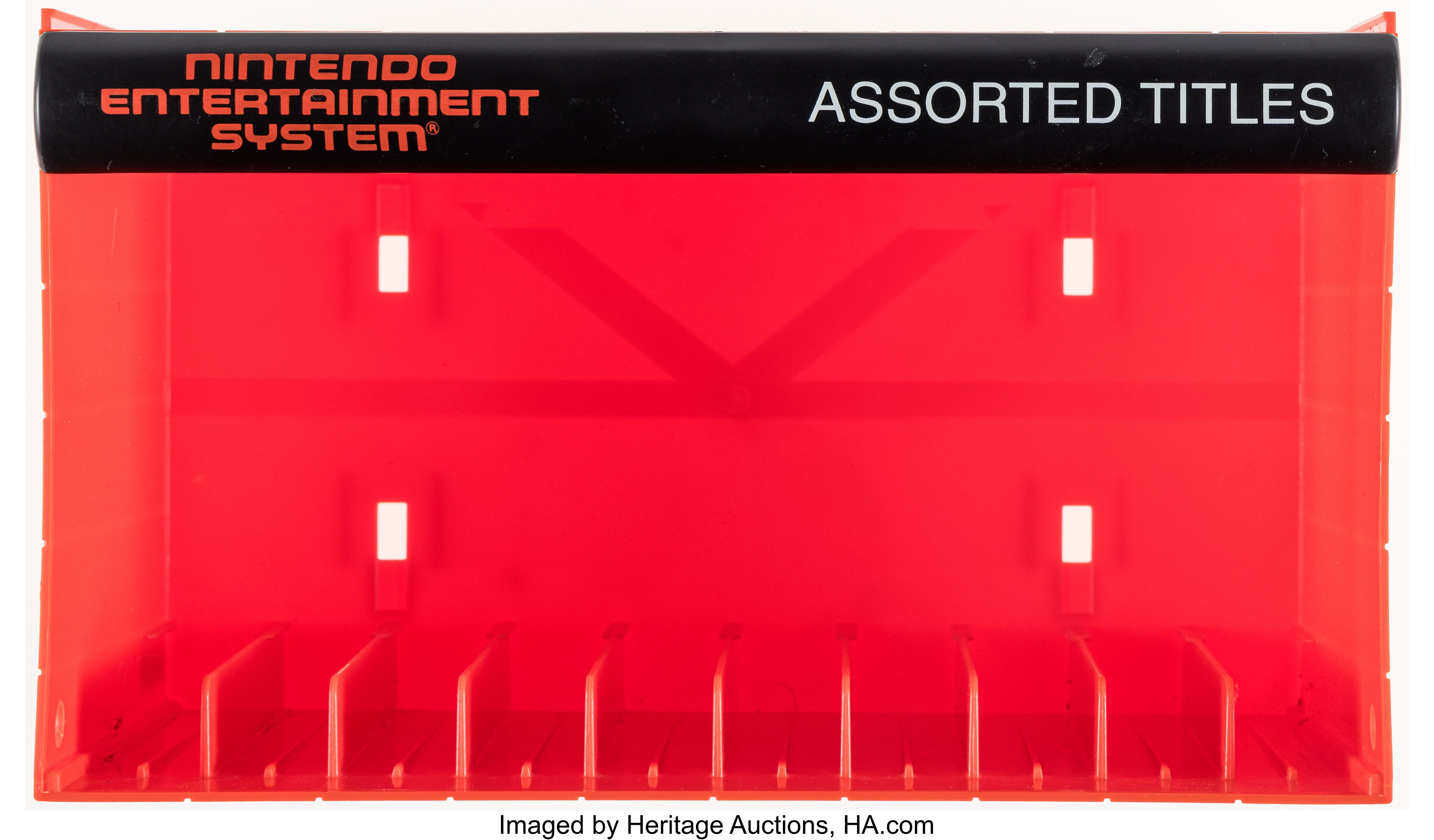 Official Nintendo NES Red Plastic Retail Display Shelf - Condition ...