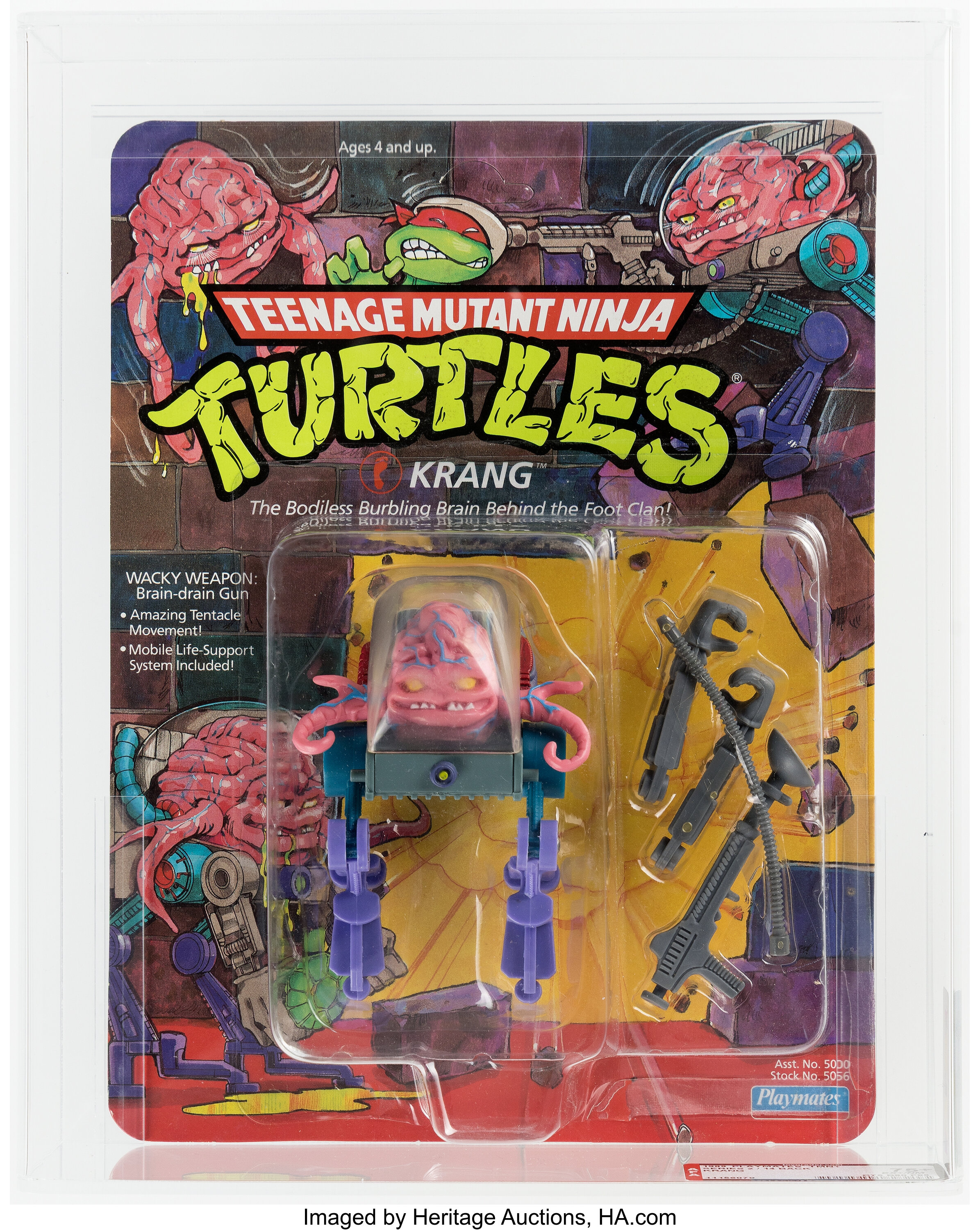 Teenage Mutant Ninja Turtles Krang AFA 75+ (Playmates, 1989).... | Lot ...