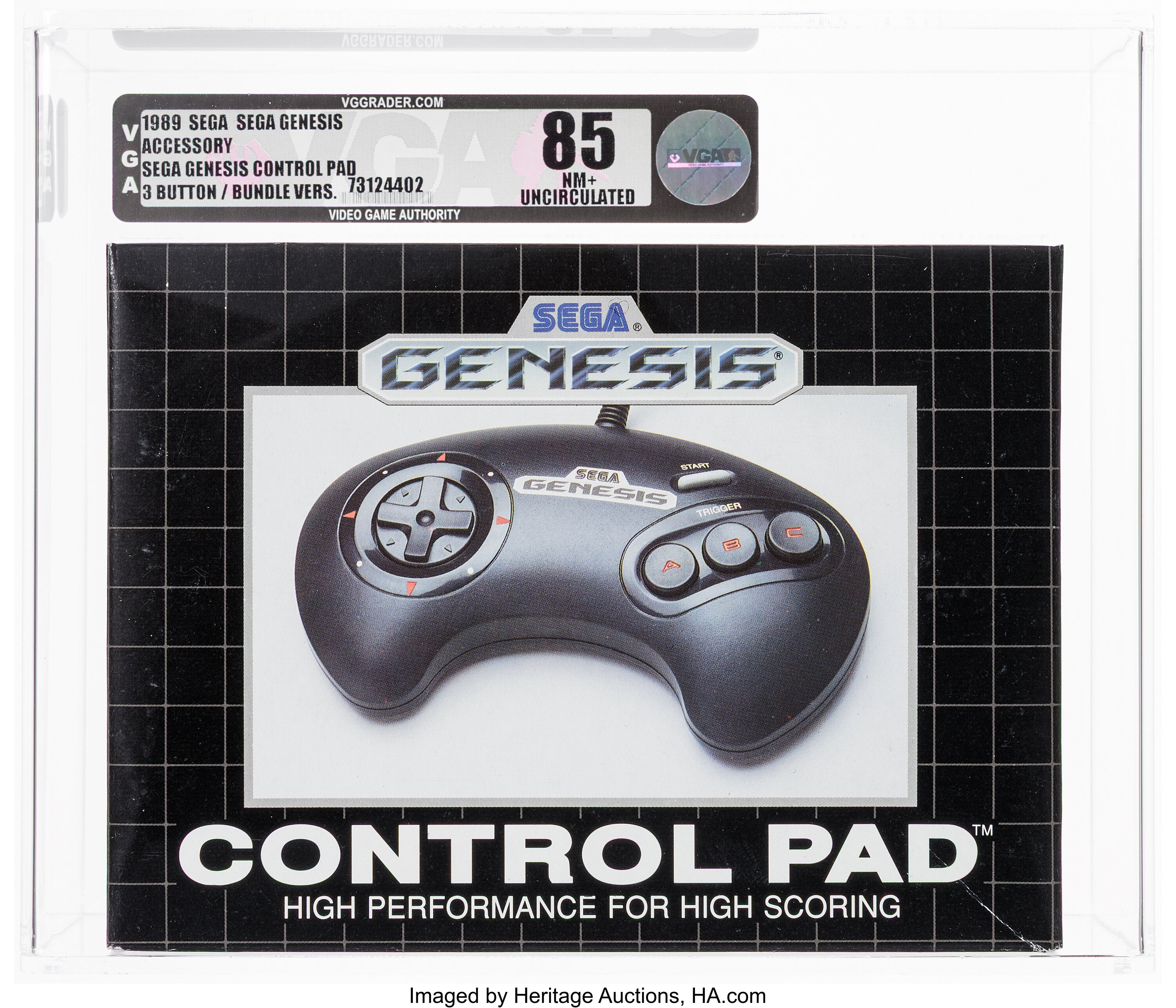 Sega Genesis Control Pad - VGA 85 NM+ Uncirculated Sealed [3 | Lot ...
