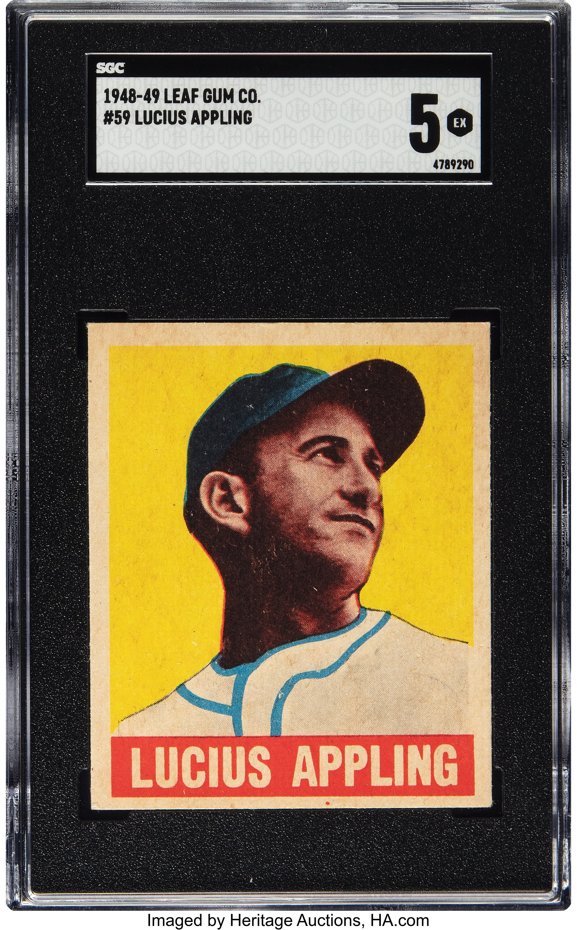 1948 Leaf Luke Appling #59 SGC EX 5.... Baseball Cards Singles | Lot ...