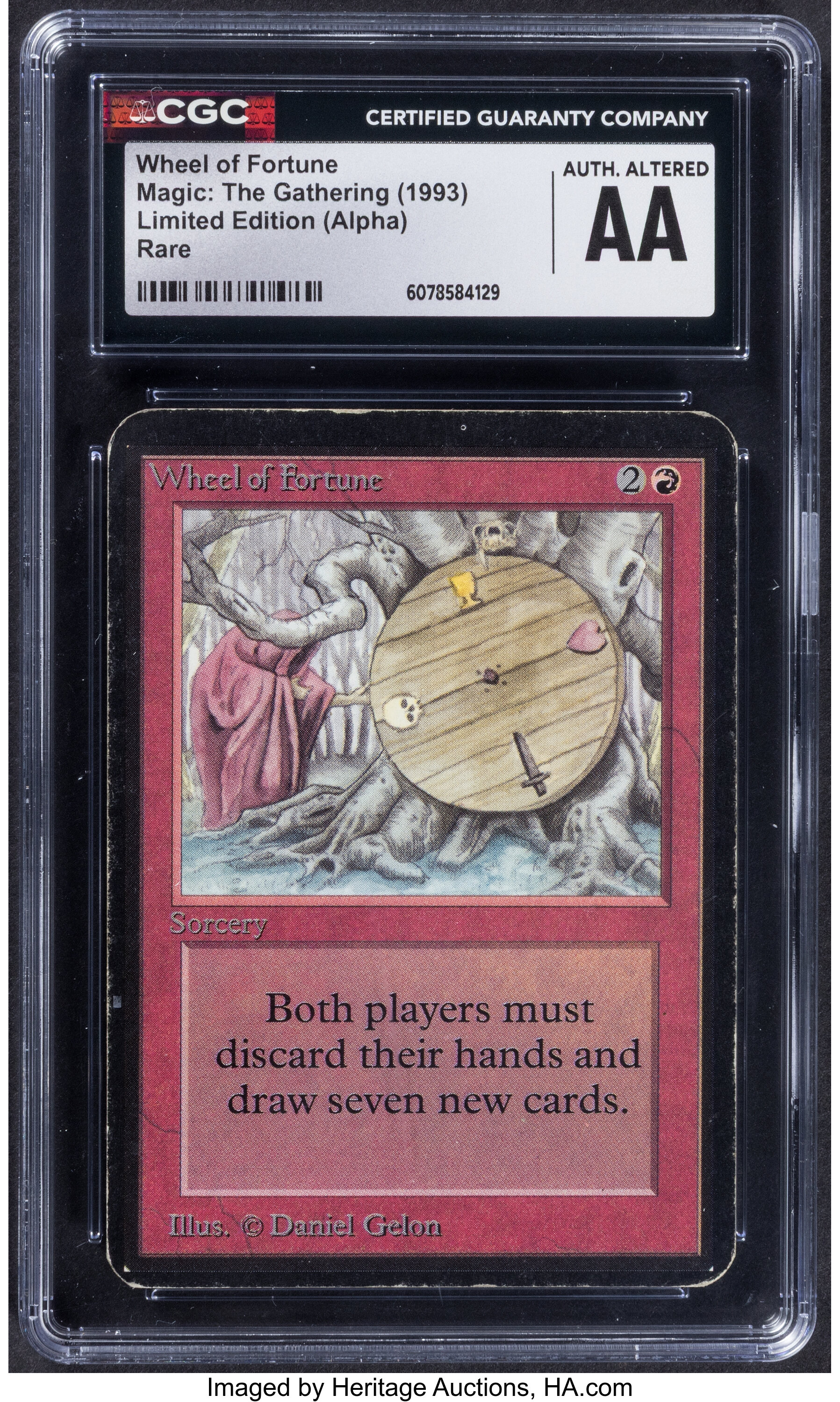 Magic: The Gathering Wheel of Fortune Limited Edition (Alpha) CGC | Lot ...