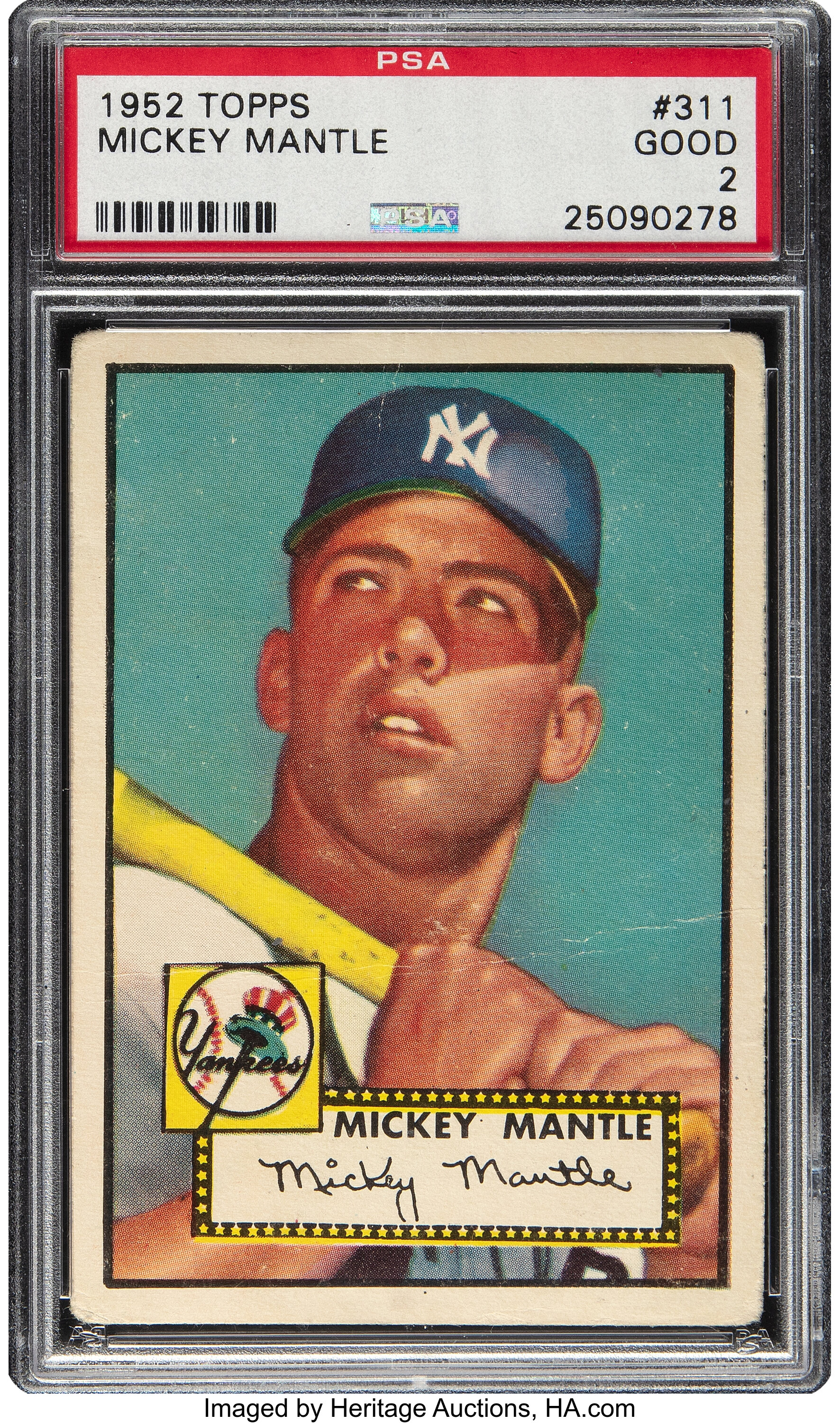 1952 Topps Mickey Mantle #311 PSA Good 2.... Baseball Cards Singles ...